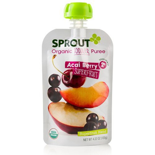 Sprout Acai Berry Superfuit Organic Toddler Puree - Shop Baby food at H-E-B