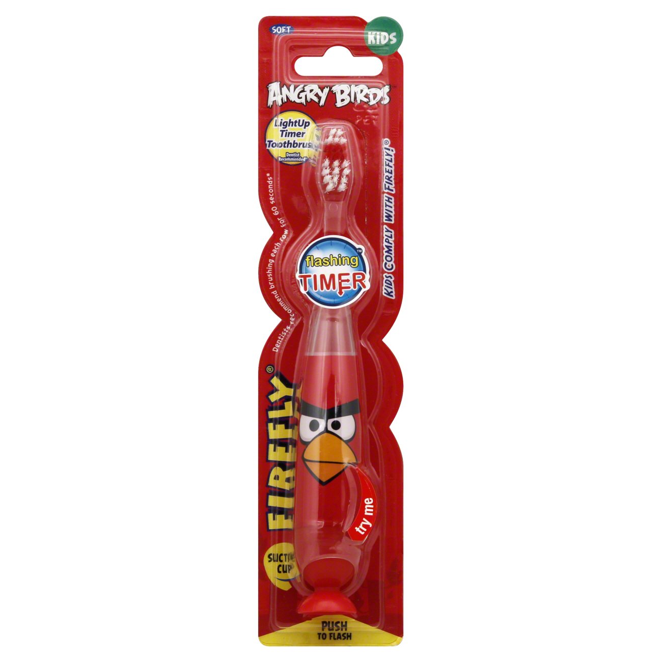 Dr. Fresh Angry Birds Light Up Timer Kids Soft Toothbrush - Shop ...