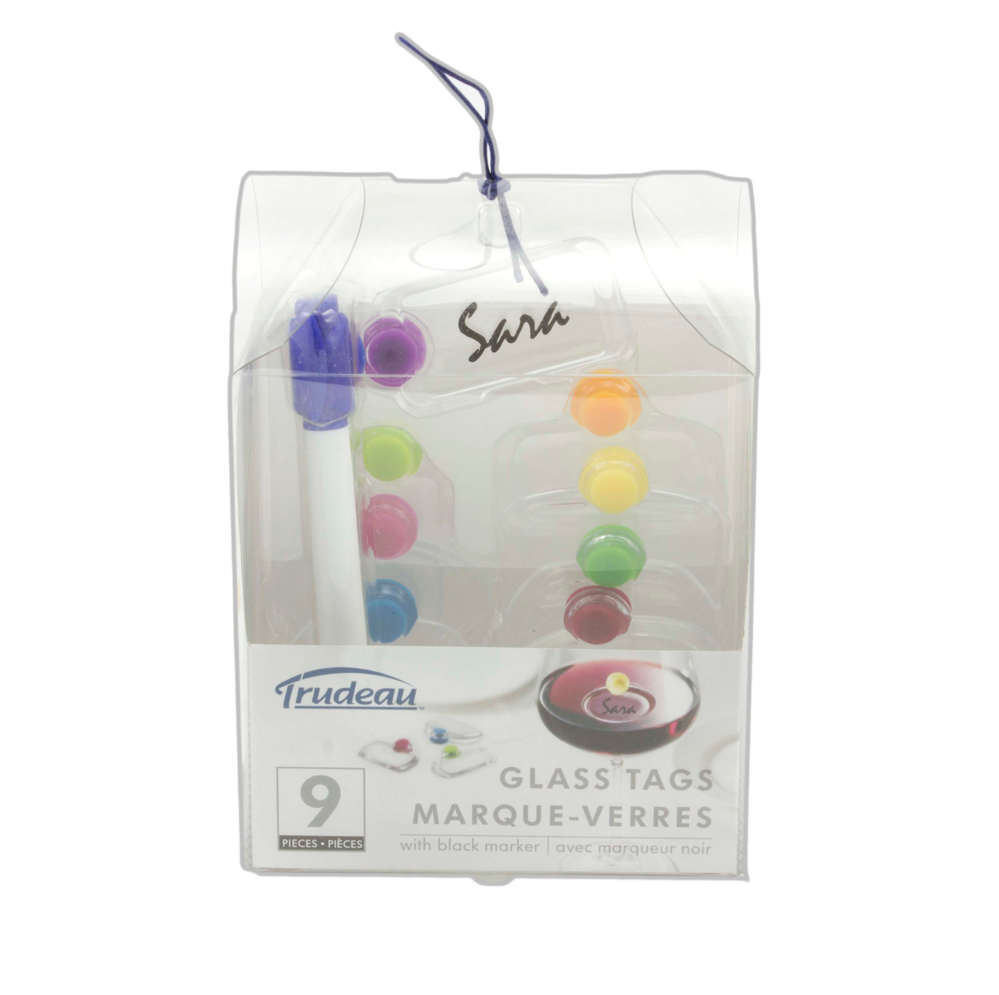 Trudeau Glass Tags & Marker Set - Shop Bar tools at H-E-B