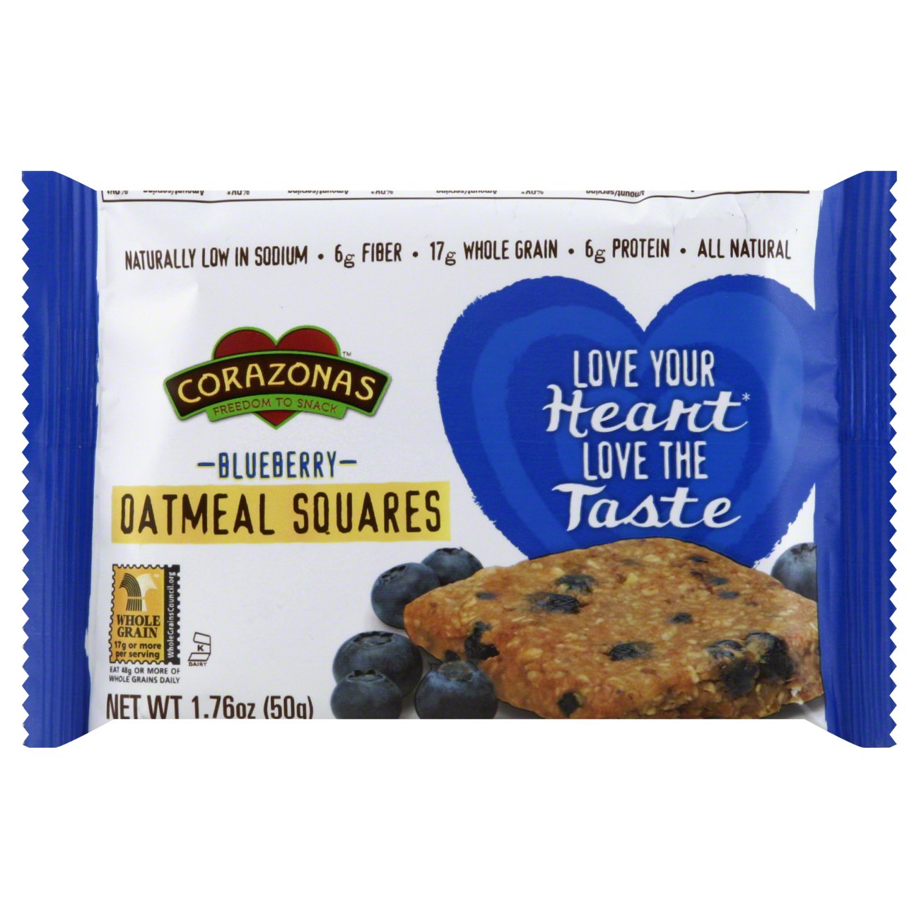 Corazonas Blueberry Oatmeal Squares - Shop Granola & snack bars at H-E-B