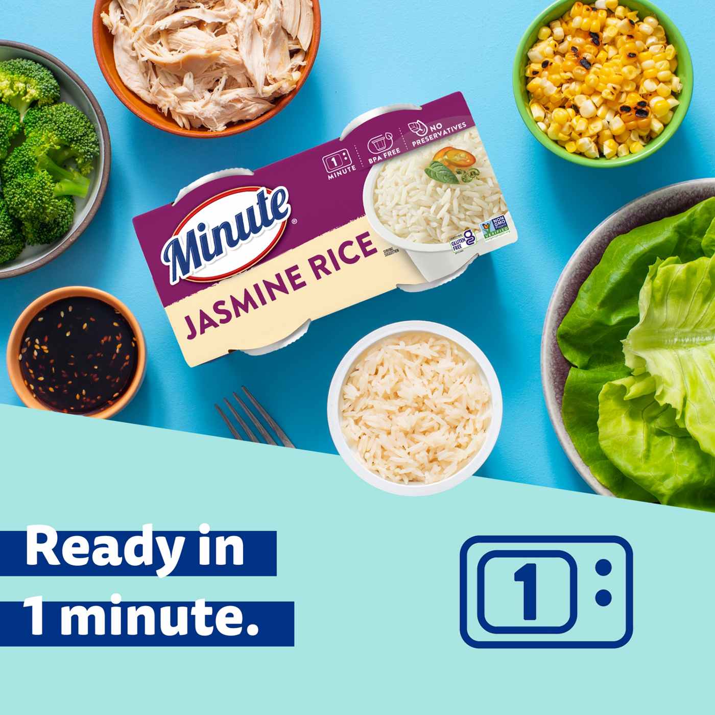 Minute Ready to Serve Jasmine Rice - Shop Rice & grains at H-E-B