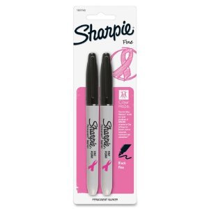 Sharpie Pink Ribbon Fine Point Black Permanent Markers - Shop Markers ...