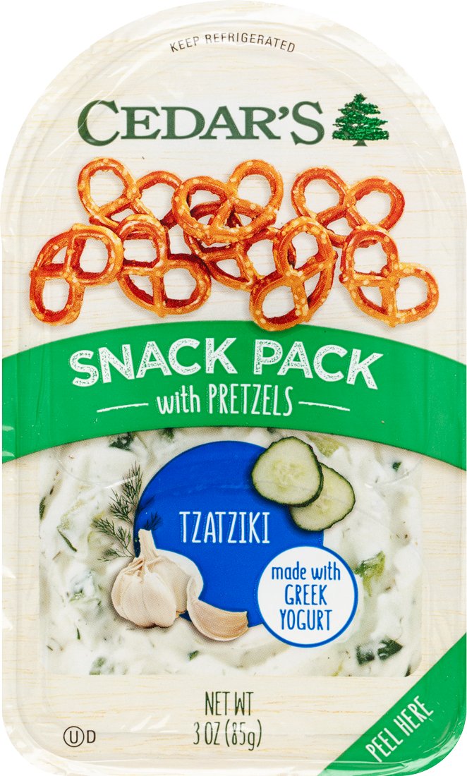 Cedar's Tzatziki with Pretzels Snack Pack - Shop Dip at H-E-B