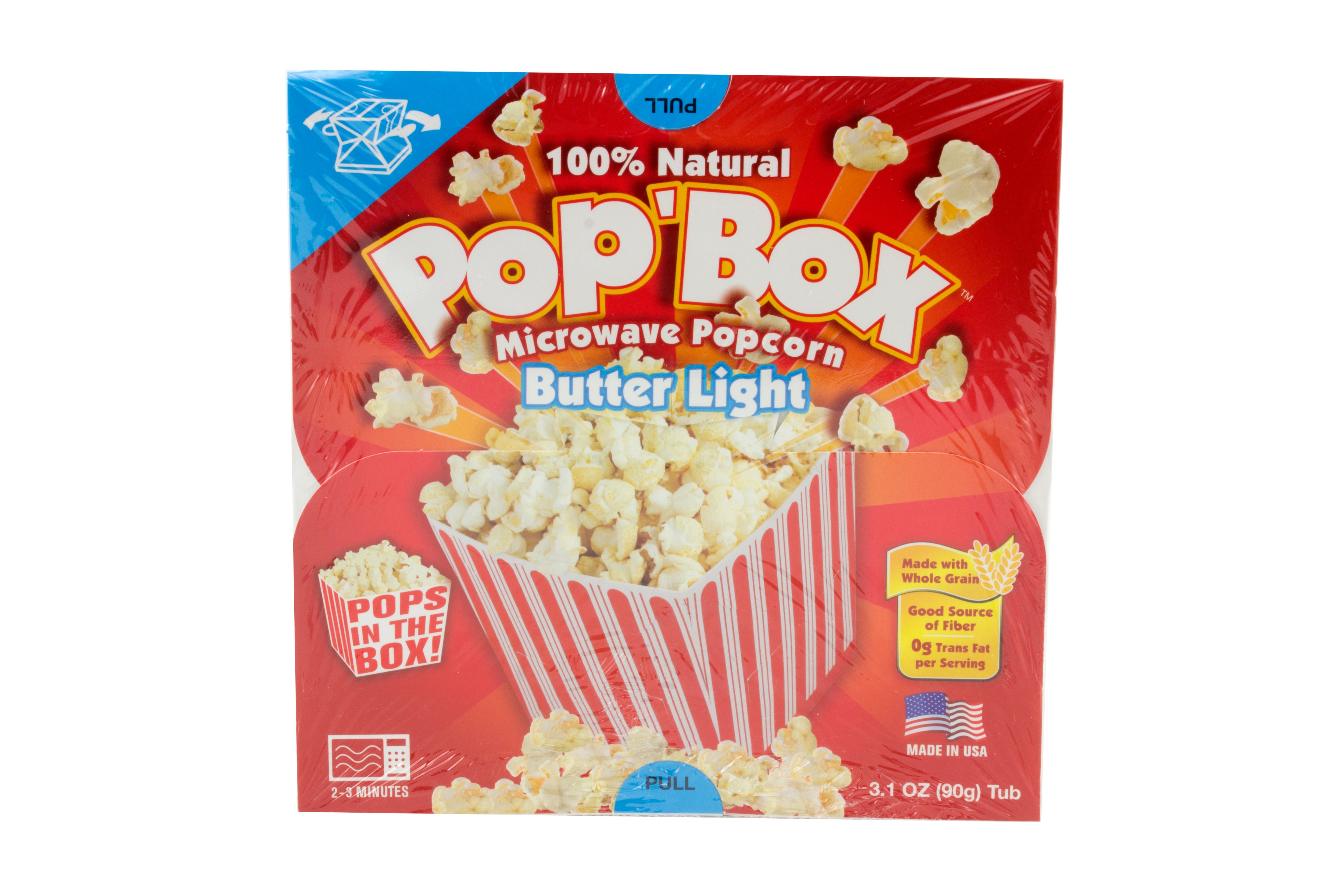 Pop Box Butter Microwave Popcorn - Shop Popcorn at H-E-B