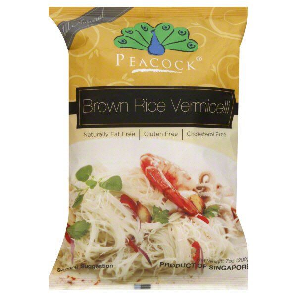 Peacock Brown Rice Vermicelli Pasta - Shop Pasta at H-E-B
