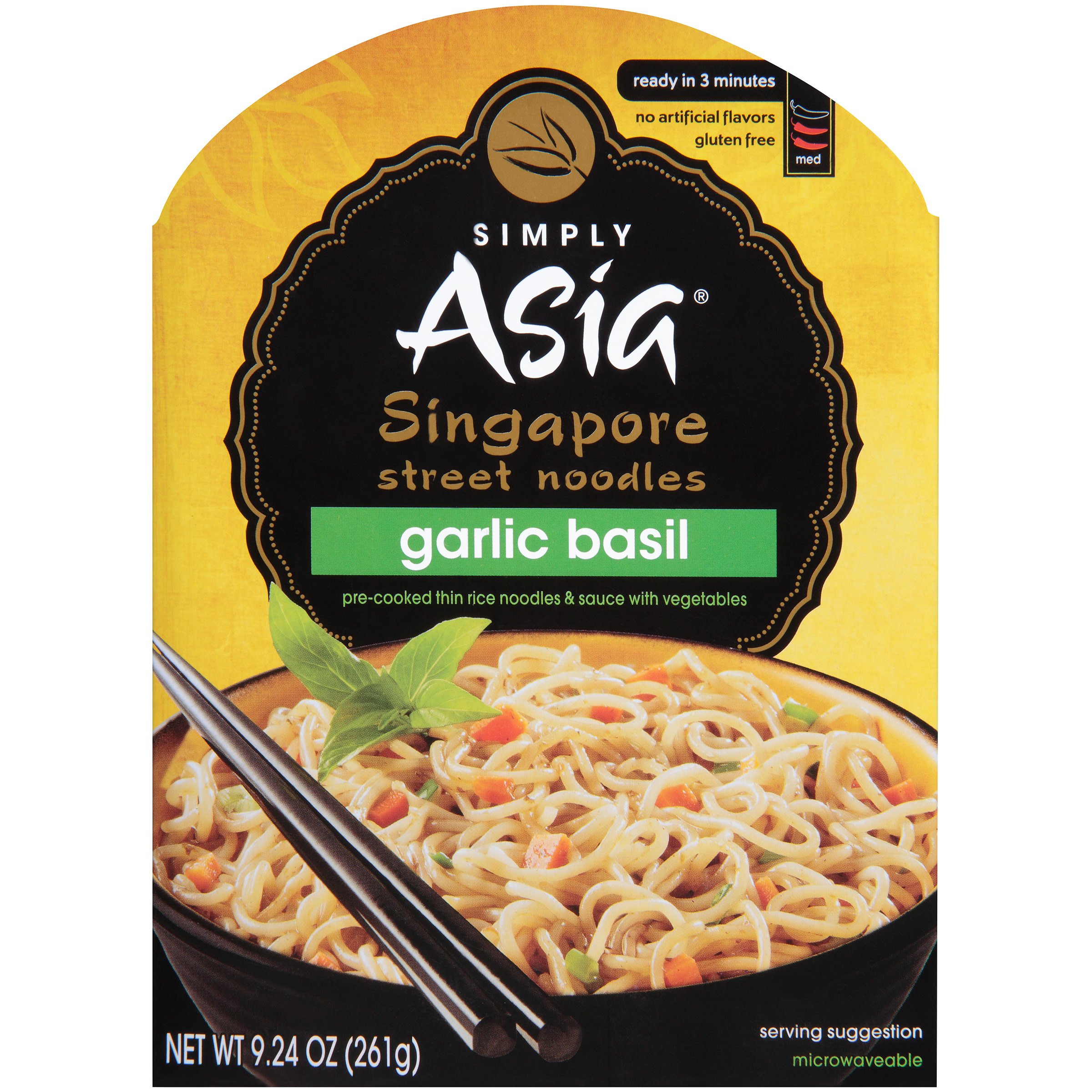 Simply Asia Garlic Basil Singapore Street Noodles - Shop Pantry meals ...