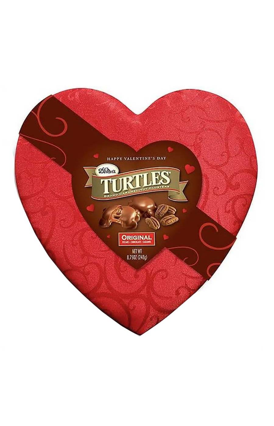 DeMet's Turtles Chocolates Valentine's Heart Gift Box - Shop Candy at H-E-B