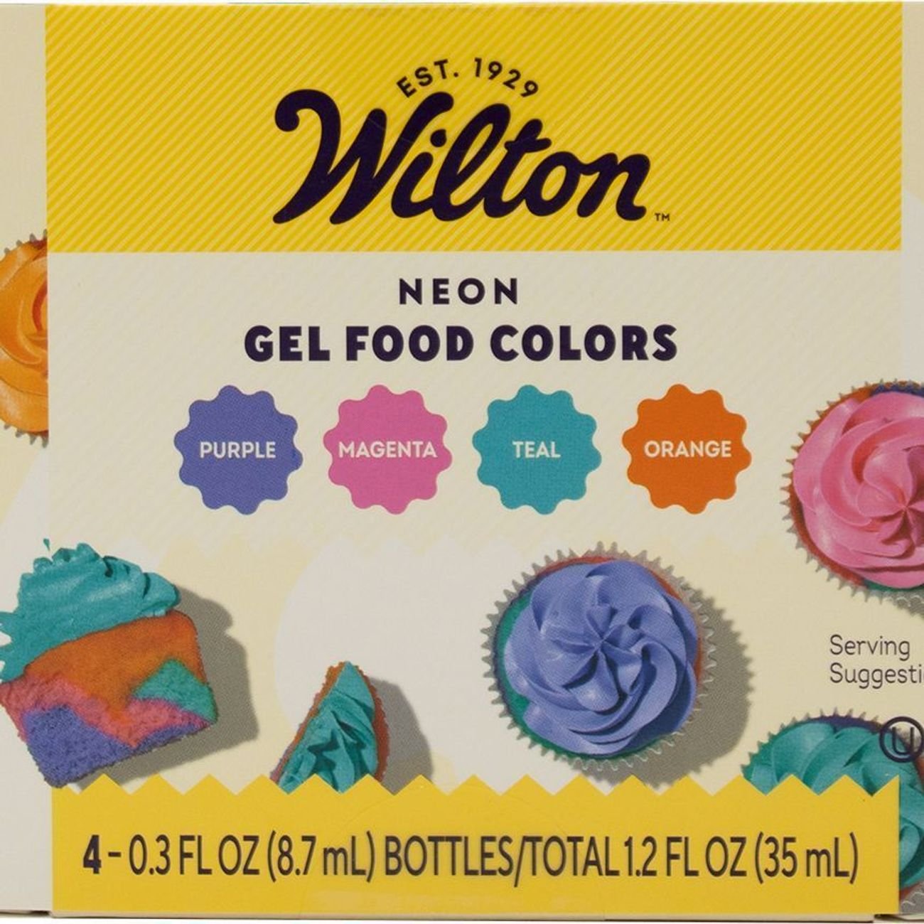 Wilton Gel Food Colors Set - Purple, Magenta, Teal & Orange - Shop Food ...
