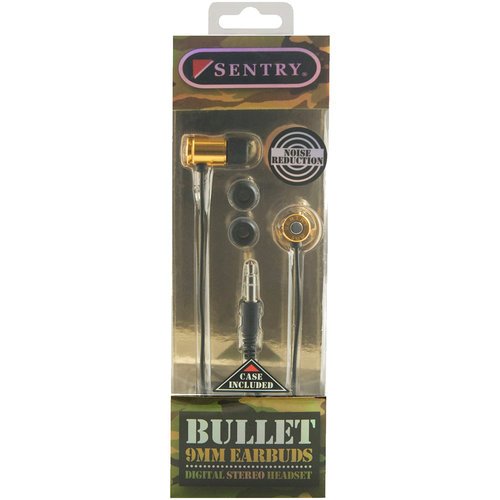 Sentry Gold 9mm Bullet Earphones - Shop Electronics at H-E-B