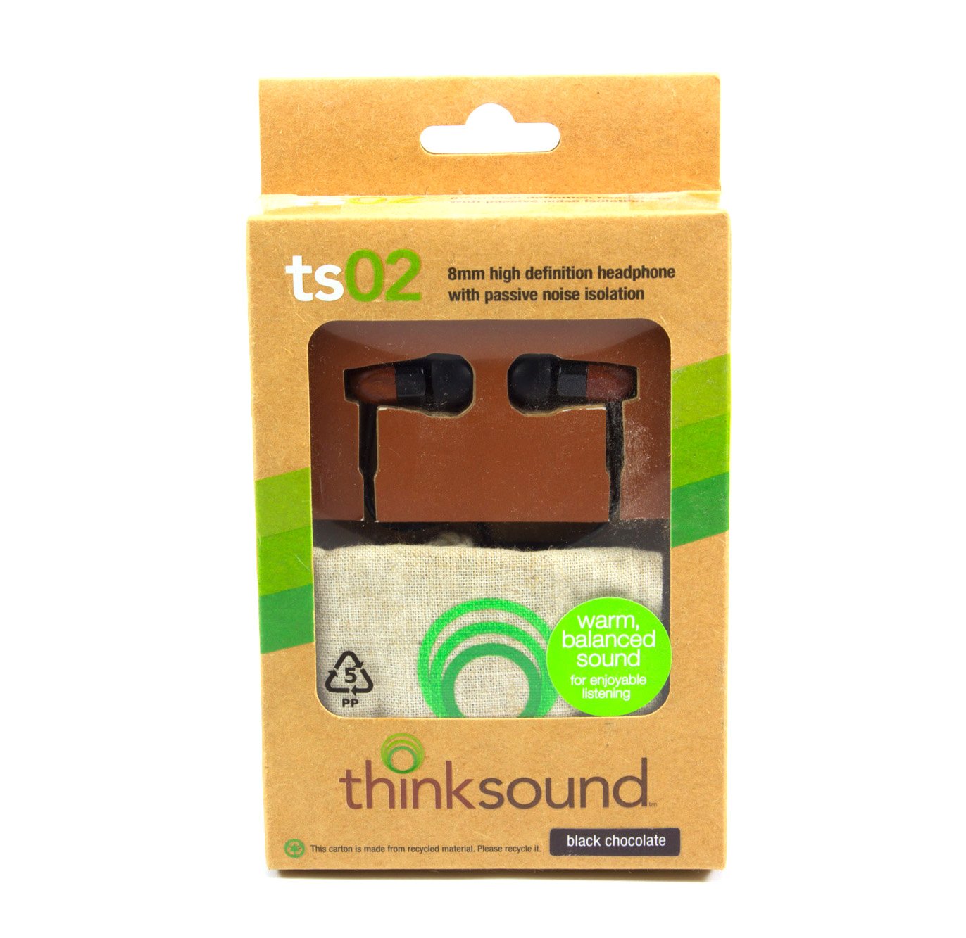 Thinksound ts02 Black Chocolate Wood Earbuds - Shop Headphones at H-E-B