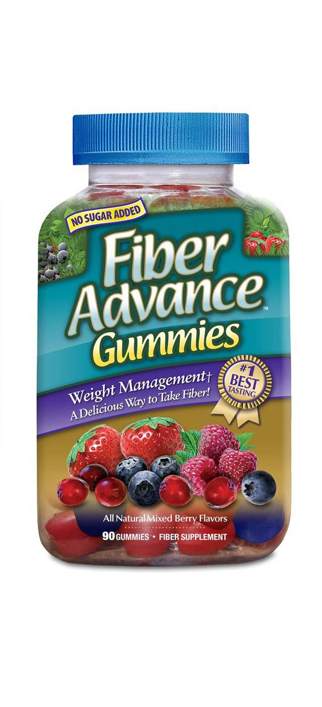 Fiber Advance Weight Management Mixed Berry Flavors Gummies - Shop ...