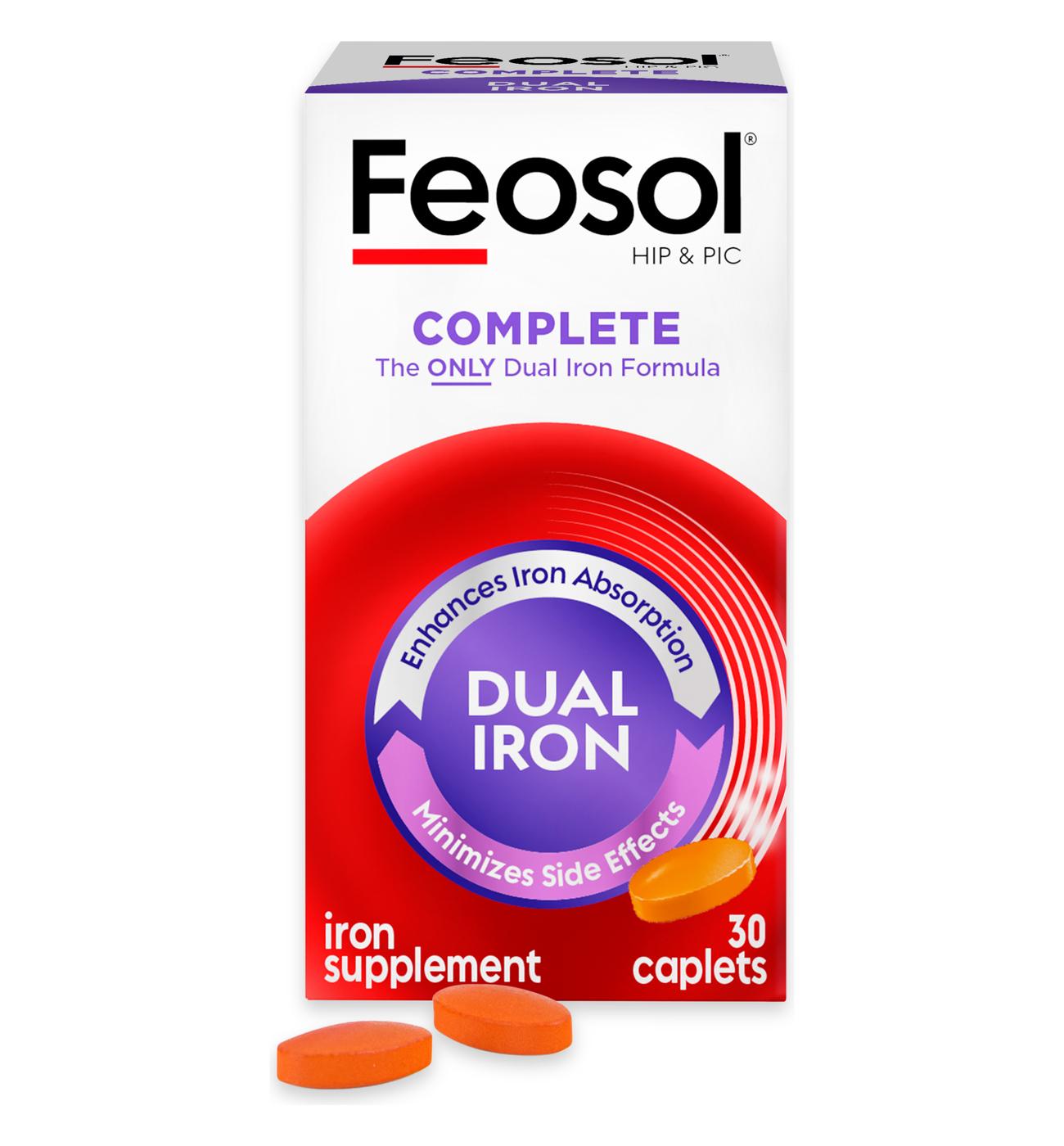 Feosol Complete Bifera Iron Caplets - Shop Minerals at H-E-B