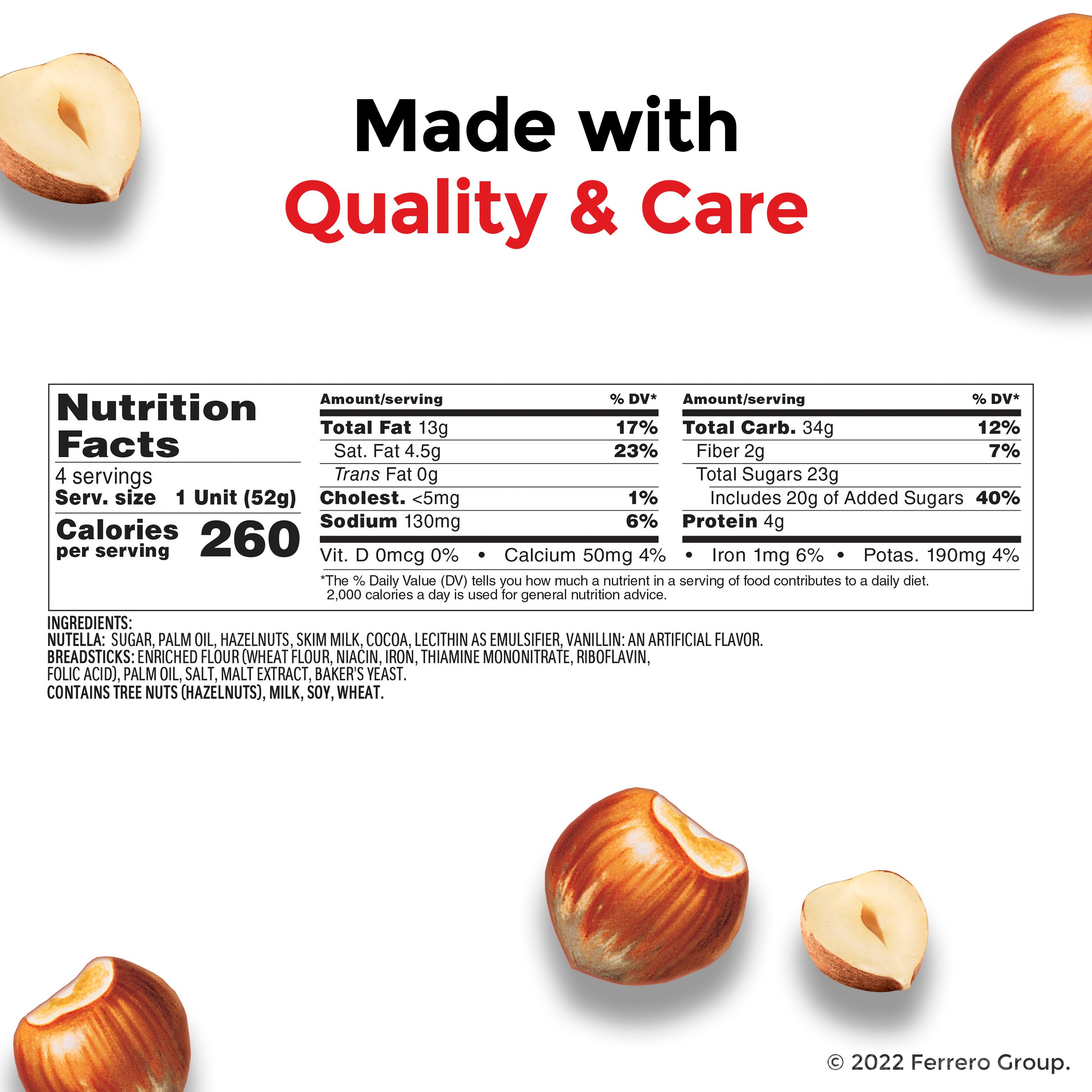 Nutella To Go Nutrition Facts