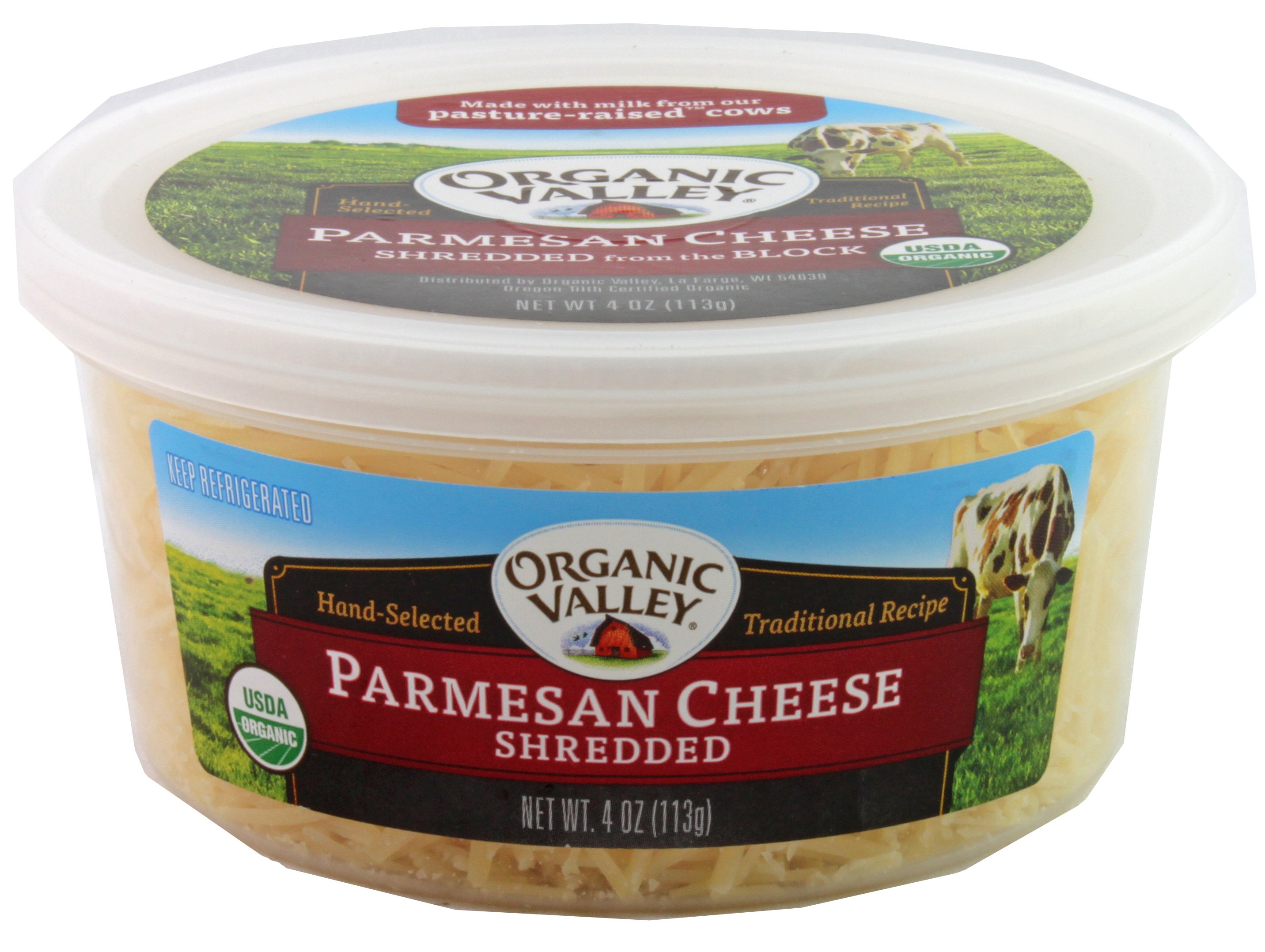 Organic Valley Parmesan Cheese Shredded, 4 OZ | Central Market - Really ...