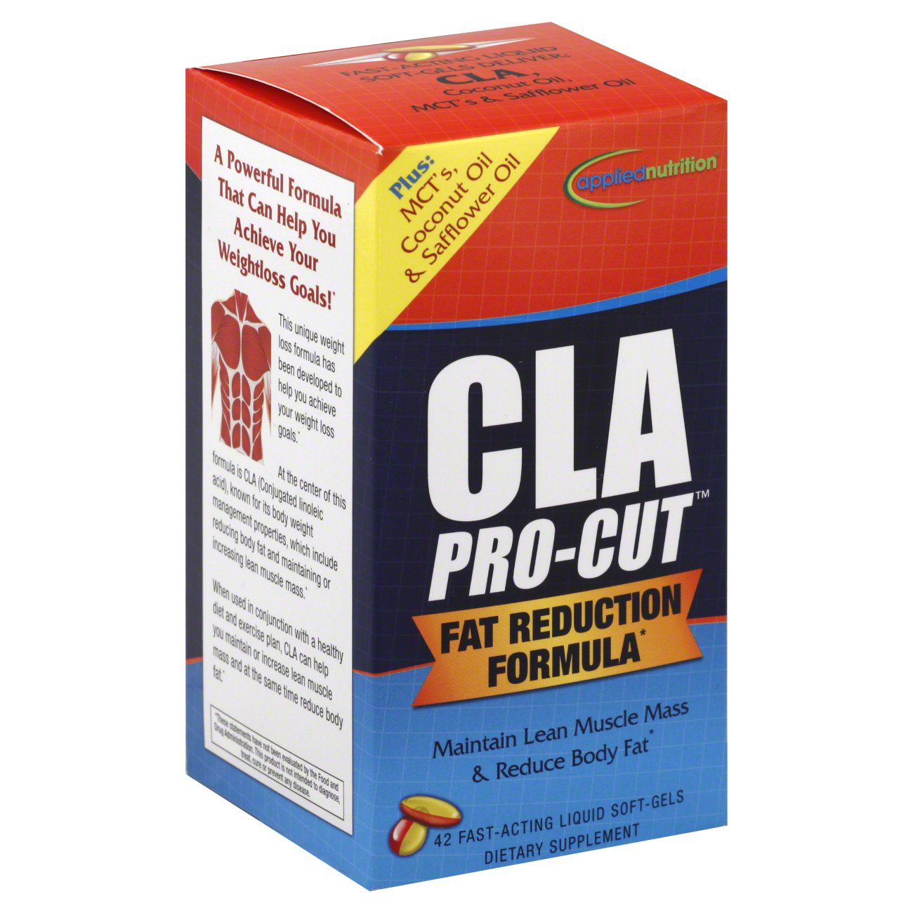 Applied Nutrition CLA Pro-Cut Fat Reduction Formula Soft-Gels - Shop ...