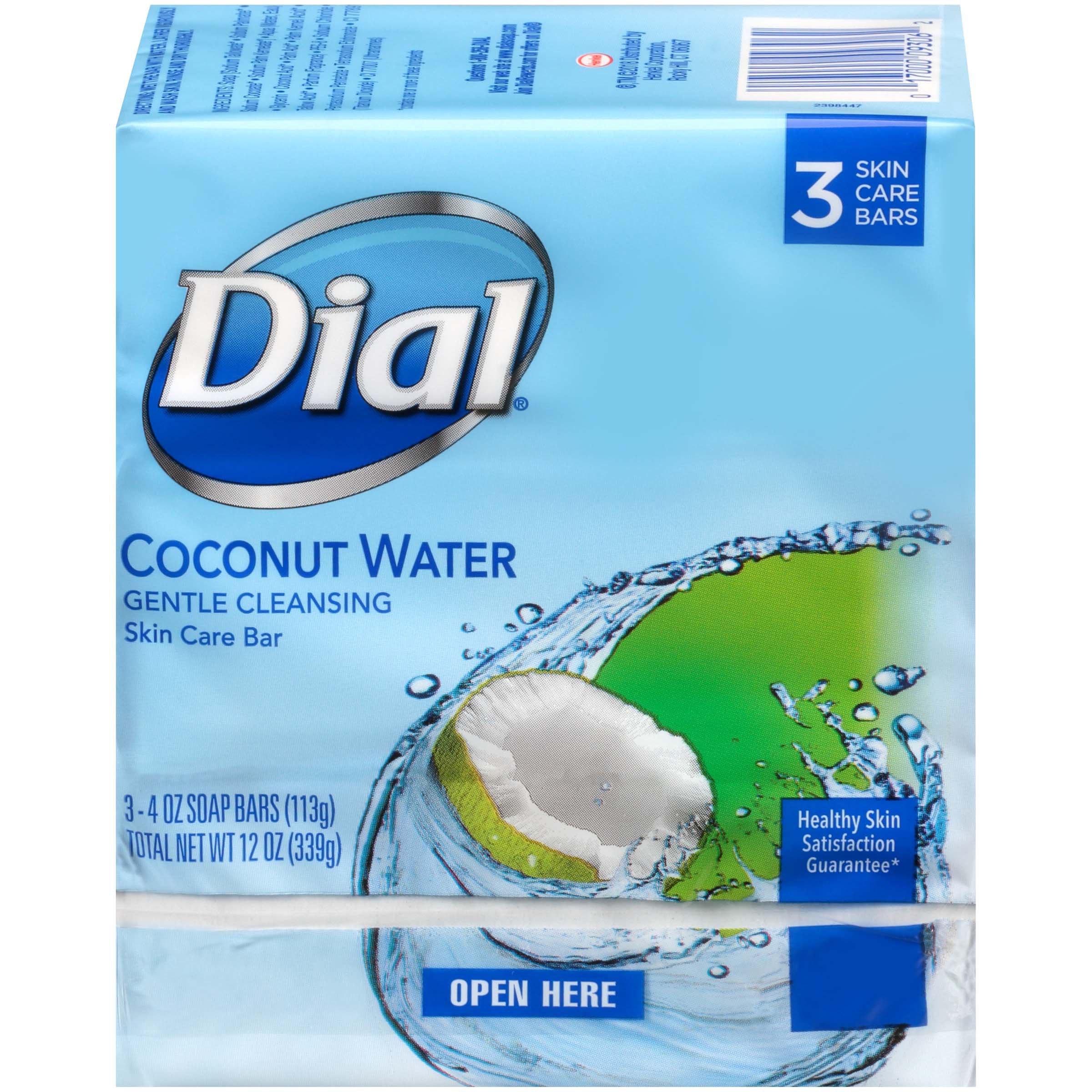 Dial Skin Care Bar Soap, Coconut Water - Shop Bath & Skin Care at H-E-B