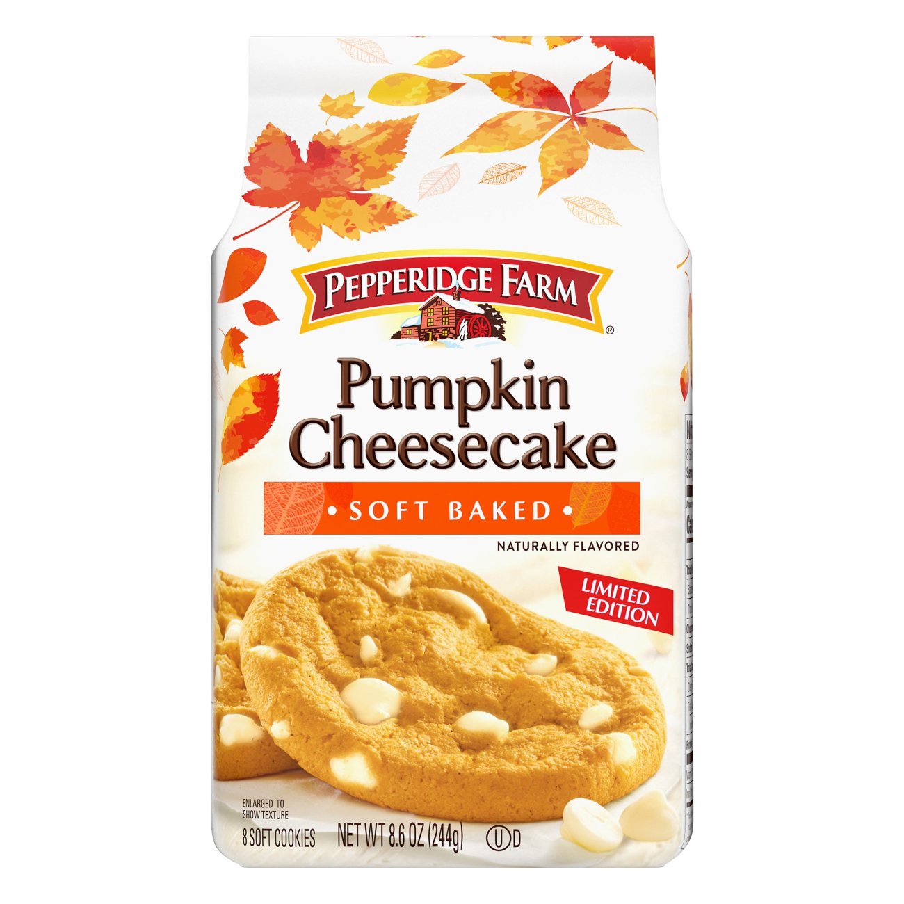Pepperidge Farm Soft Baked Pumpkin Cheesecake Cookies - Shop Cookies at ...