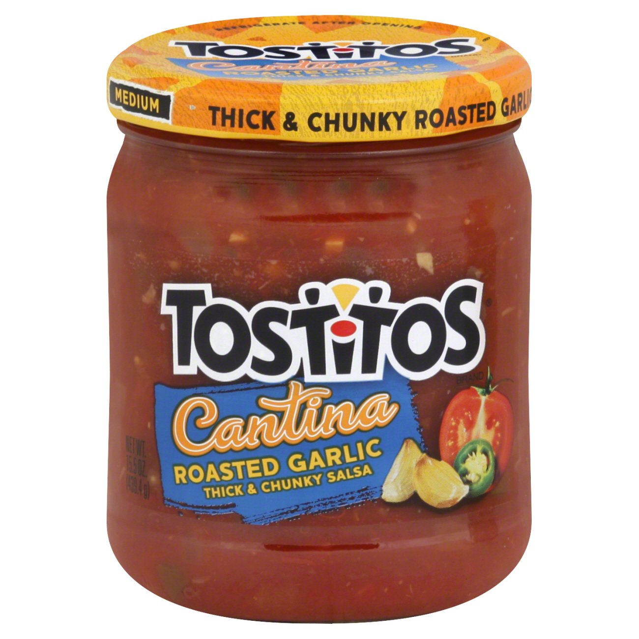 Tostitos Cantina Medium Roasted Garlic Thick Chunky Salsa Shop
