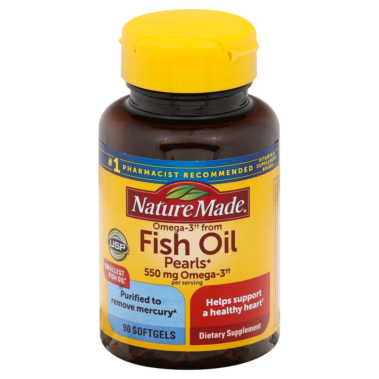 Nature Made Fish Oil Pearls 500 mg Softgels - Shop Diet & fitness at H-E-B