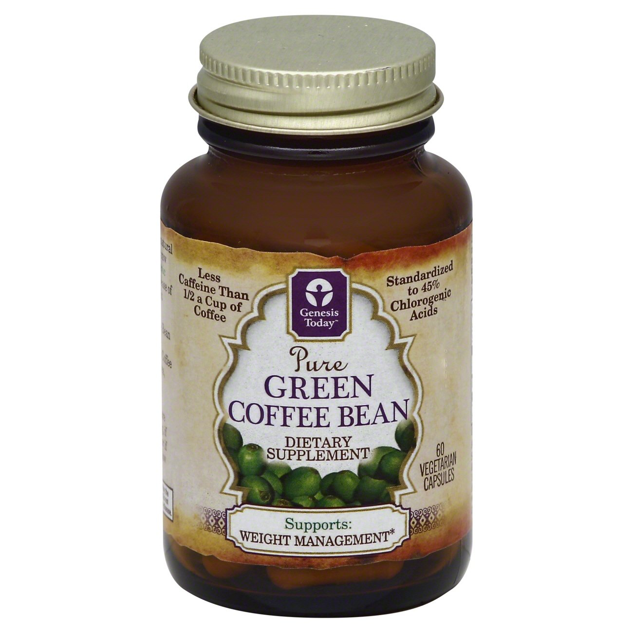 Genesis Today Green Coffee Bean Vegetarian Capsules - Shop Diet ...
