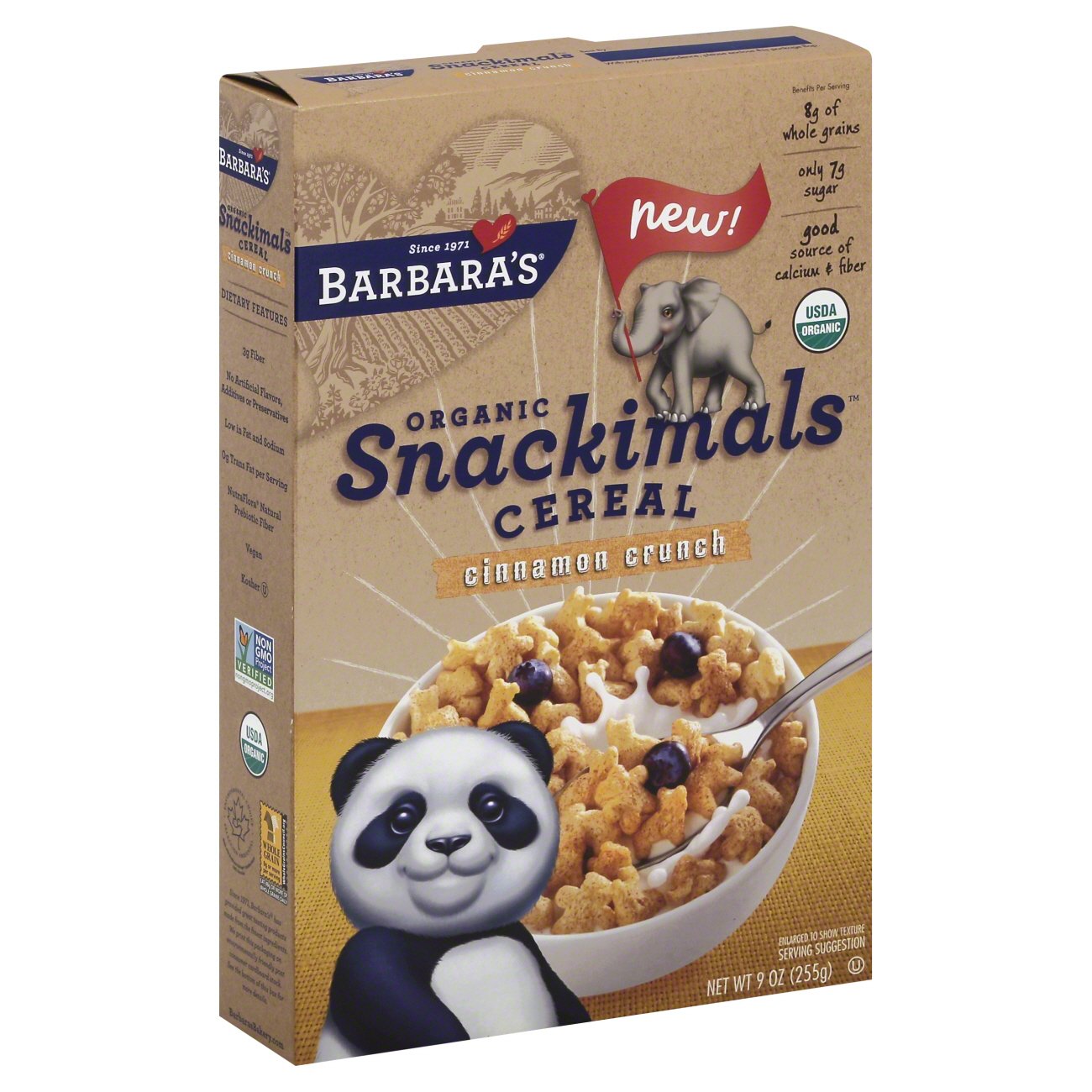 Barbara's Organic Snackimals Cinnamon Crunch Cereal - Shop Cereal at H-E-B