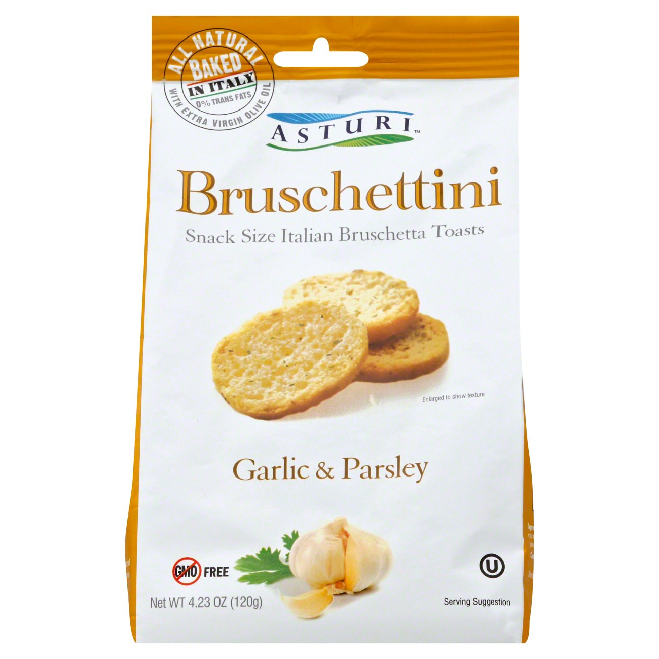 Asturi Bruschettini Garlic Parsley Italian Toasts - Shop Crackers ...