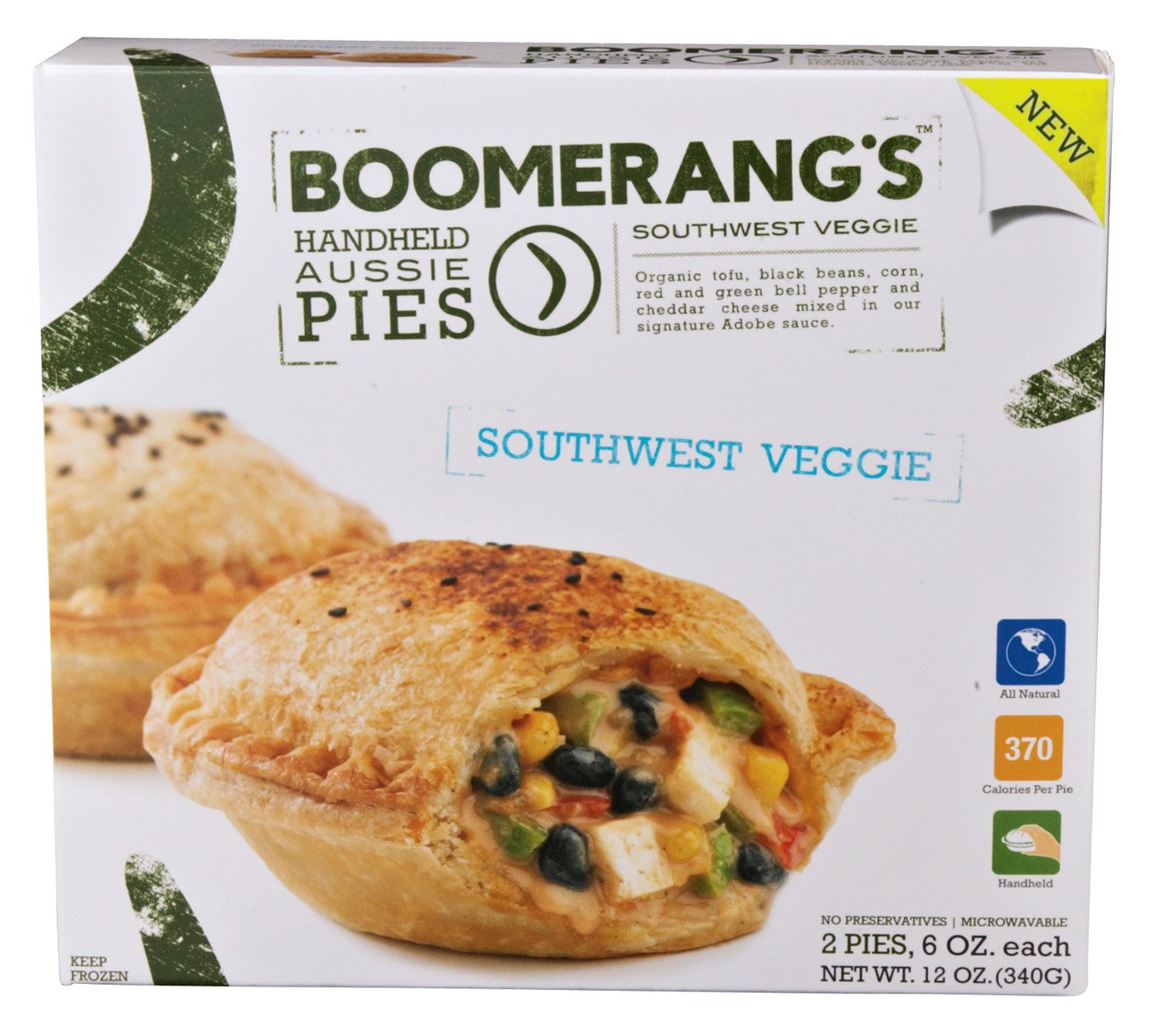 Boomerang's Southwest Veggie Handheld Aussie Pies - Shop Entrees ...