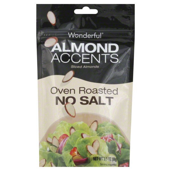 Wonderful Almond Accents Oven Roasted No Salt - Shop Salad toppings at ...