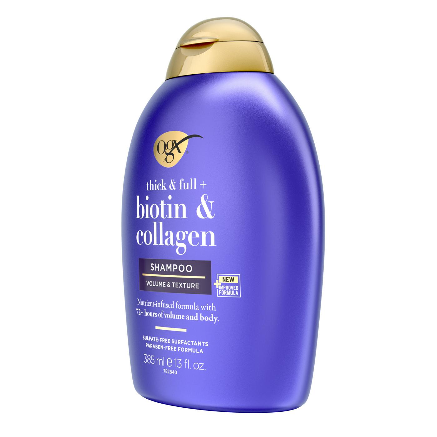 OGX Thick & Full + Biotin & Collagen Volume Shampoo - Shop Shampoo ...