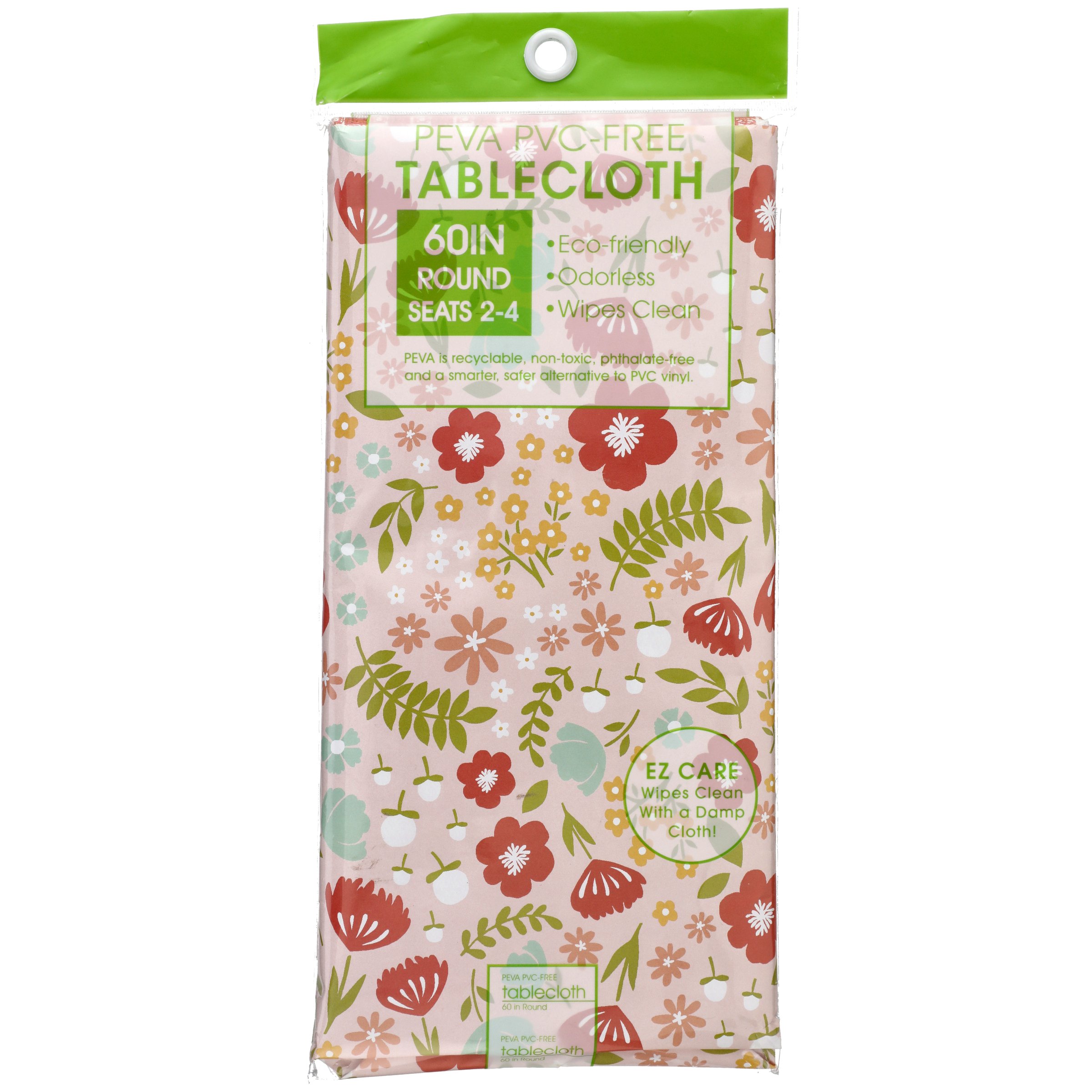 John Ritzenthaler Spring Floral Round Peva Tablecloth - Shop Disposable ...