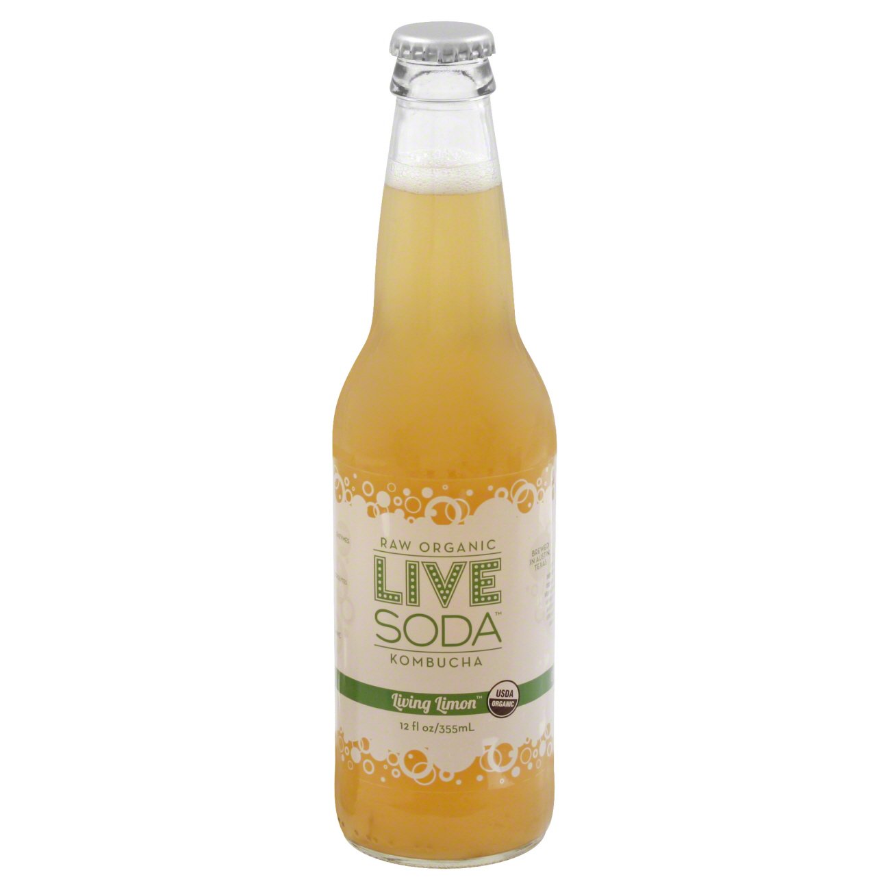 Live Soda Kombucha Living Limon Soda - Shop Tea at H-E-B