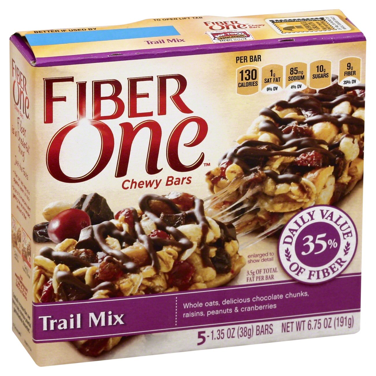 Fiber One Trail Mix Chewy Bars - Shop Granola & snack bars at H-E-B