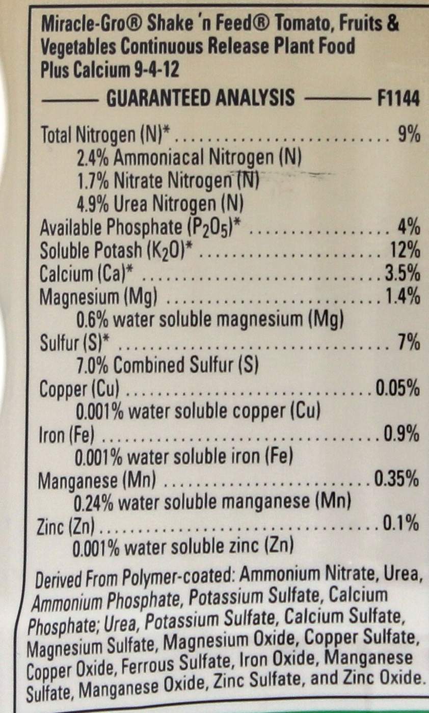 Miracle-Gro Shake 'n Feed Tomatoes, Fruits & Vegetables Plant Food ...