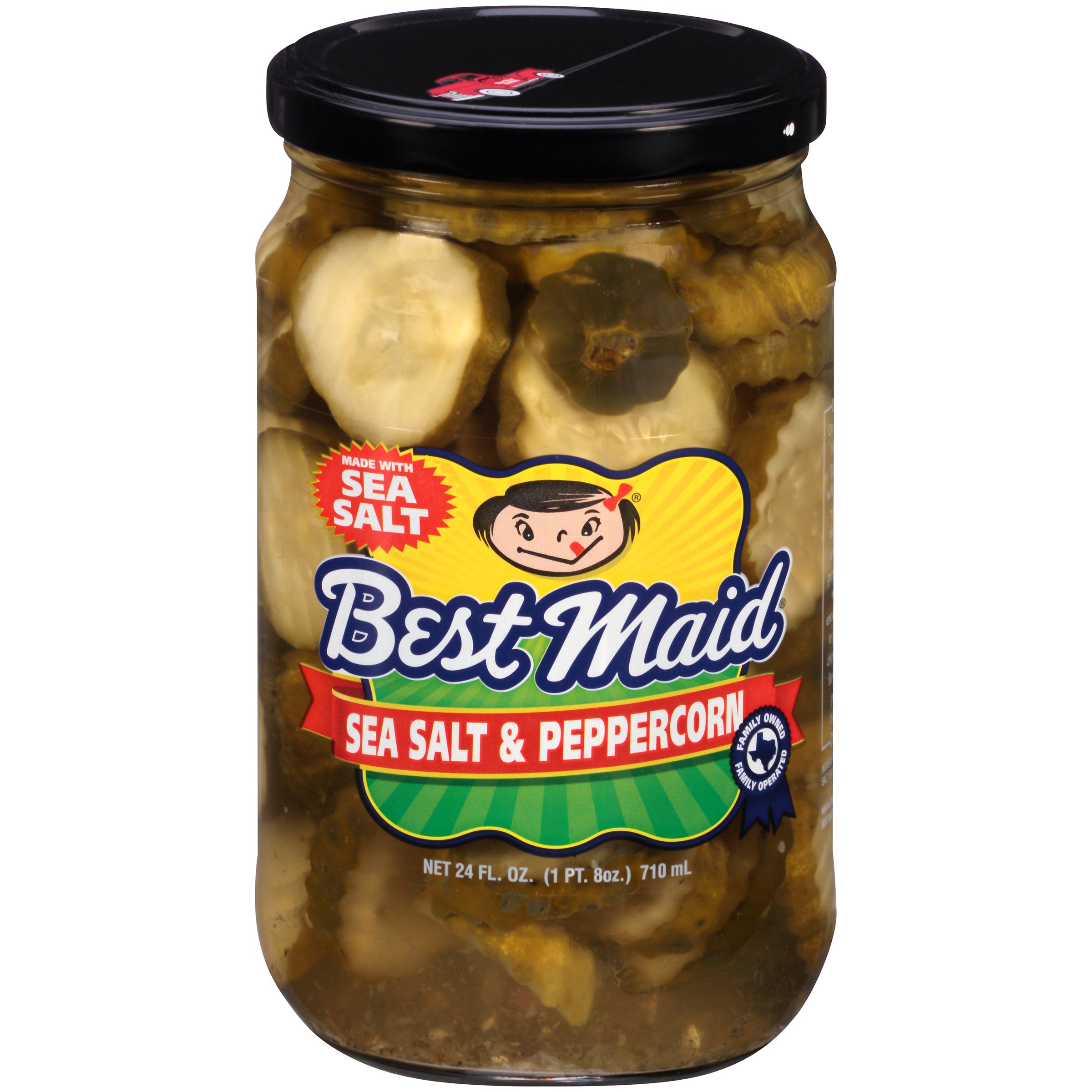 Best Maid Sea Salt & Peppercorn Sliced Pickles - Shop Pickles ...