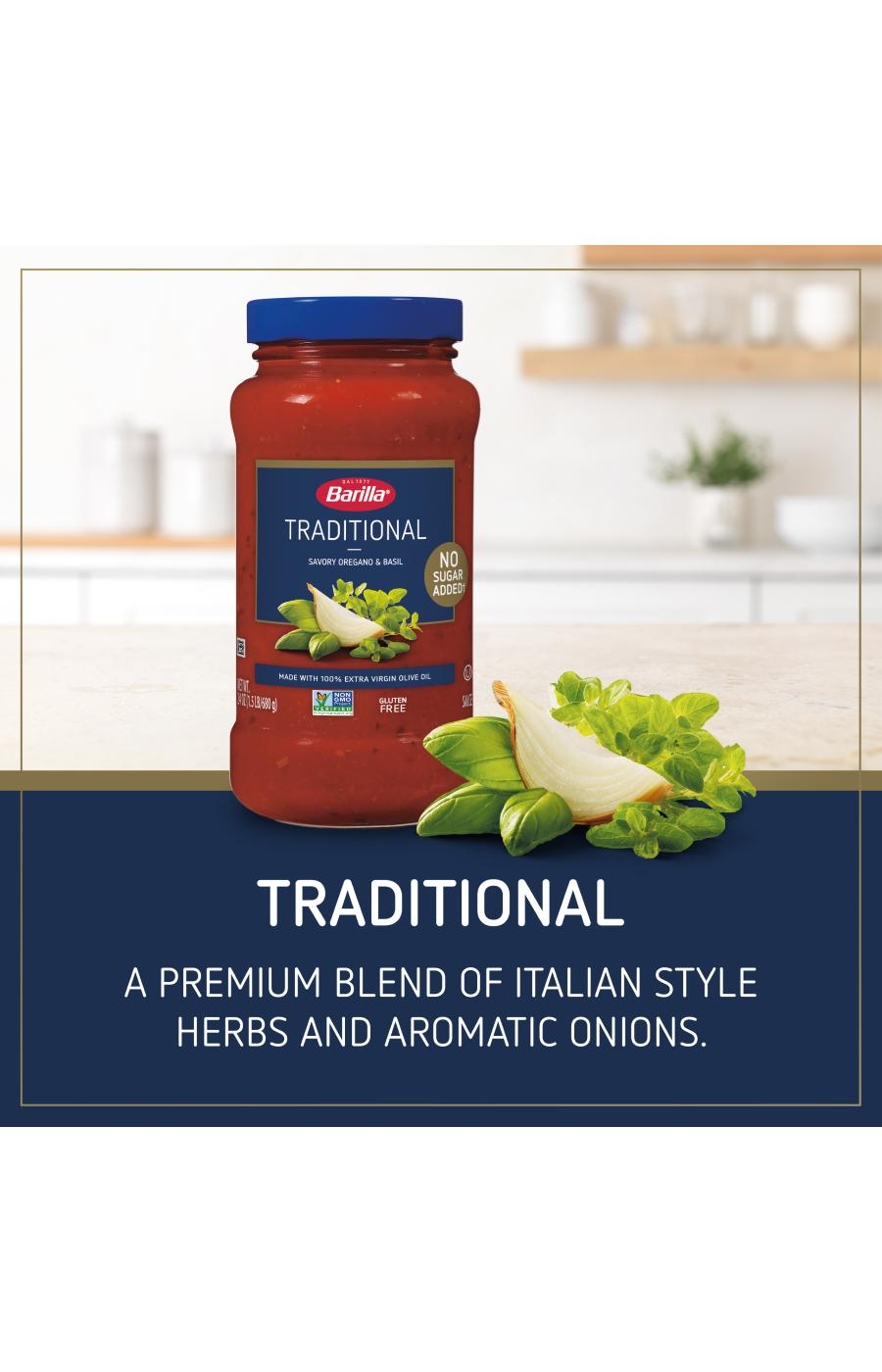 Barilla Traditional Savory Oregano & Basil Pasta Sauce - Shop Pasta ...