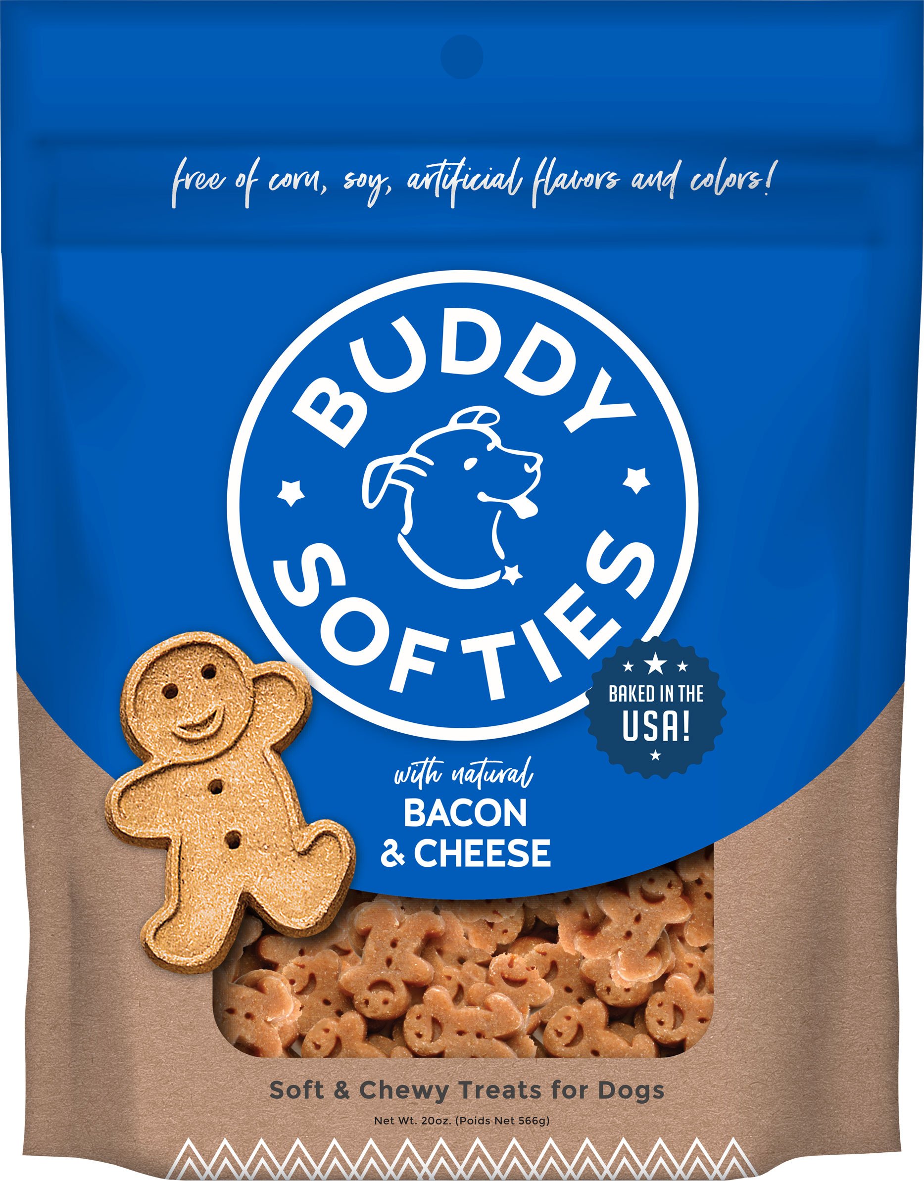 Buddy Biscuits Original Soft & Chewy Bacon Cheese Dog Treats - Shop ...
