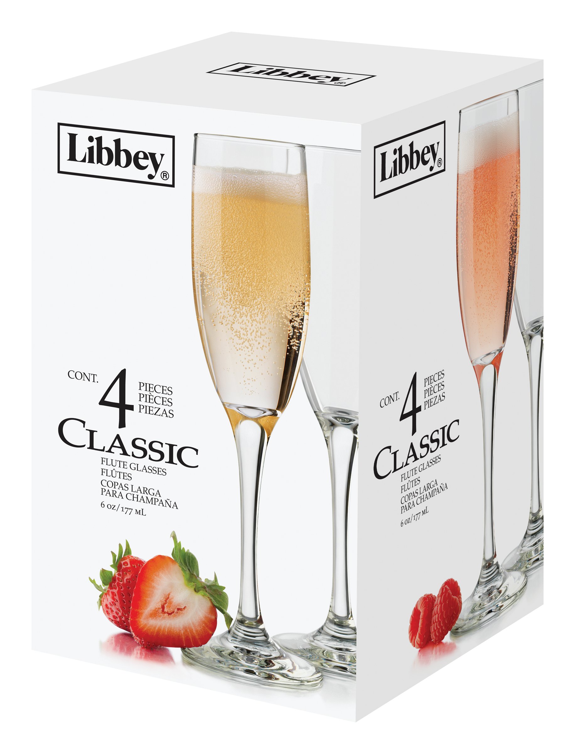 Libbey Classic Flute Glasses - Shop Glasses & mugs at H-E-B