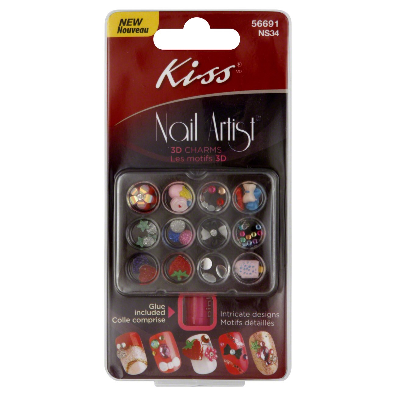 Kiss Nail Artist 3D Charms - Shop Nail Sets at H-E-B