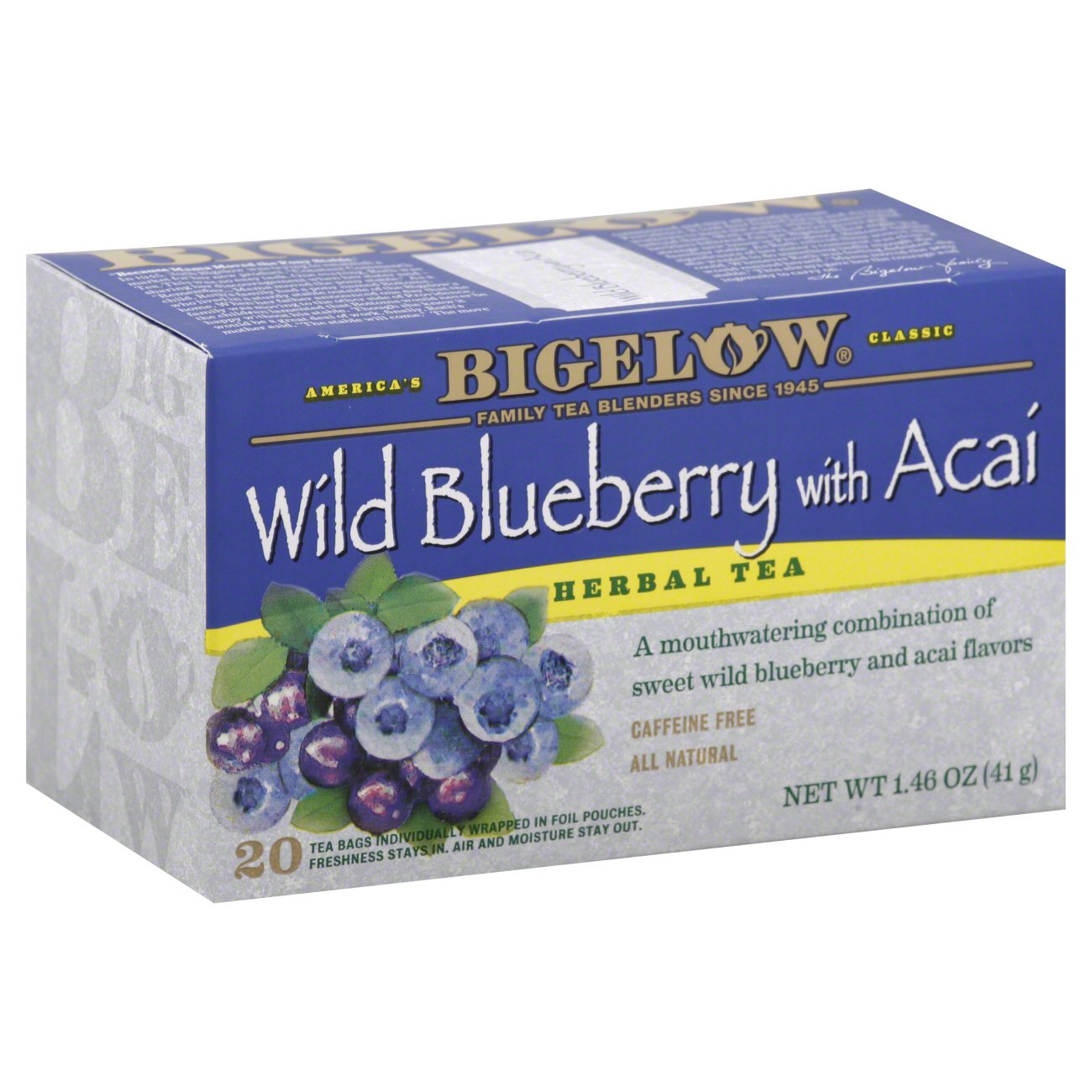 Bigelow Wild Blueberry with Acai Herbal Tea Bags - Shop Tea at H-E-B