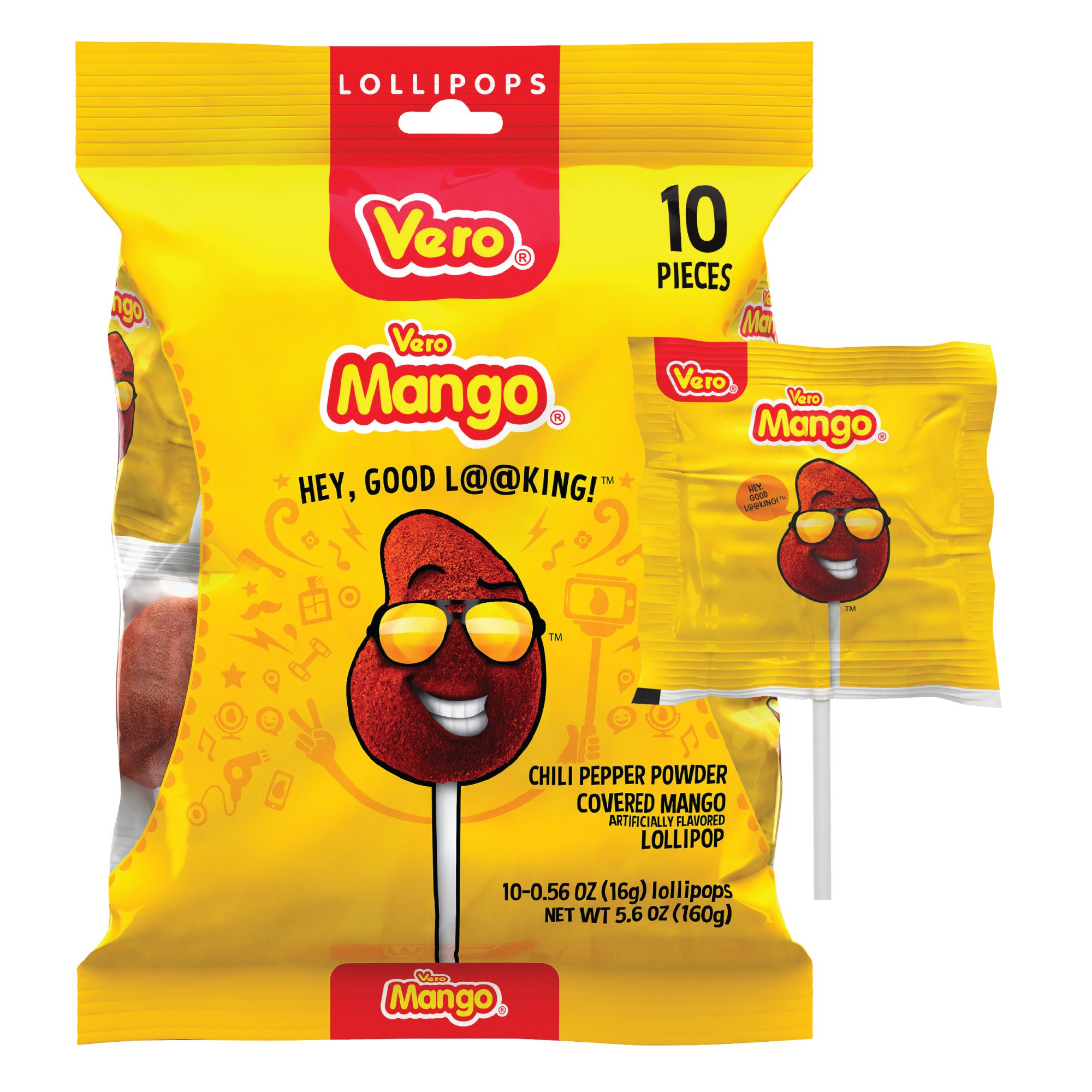 Vero Mango Lollipops - Shop Snacks & Candy at H-E-B