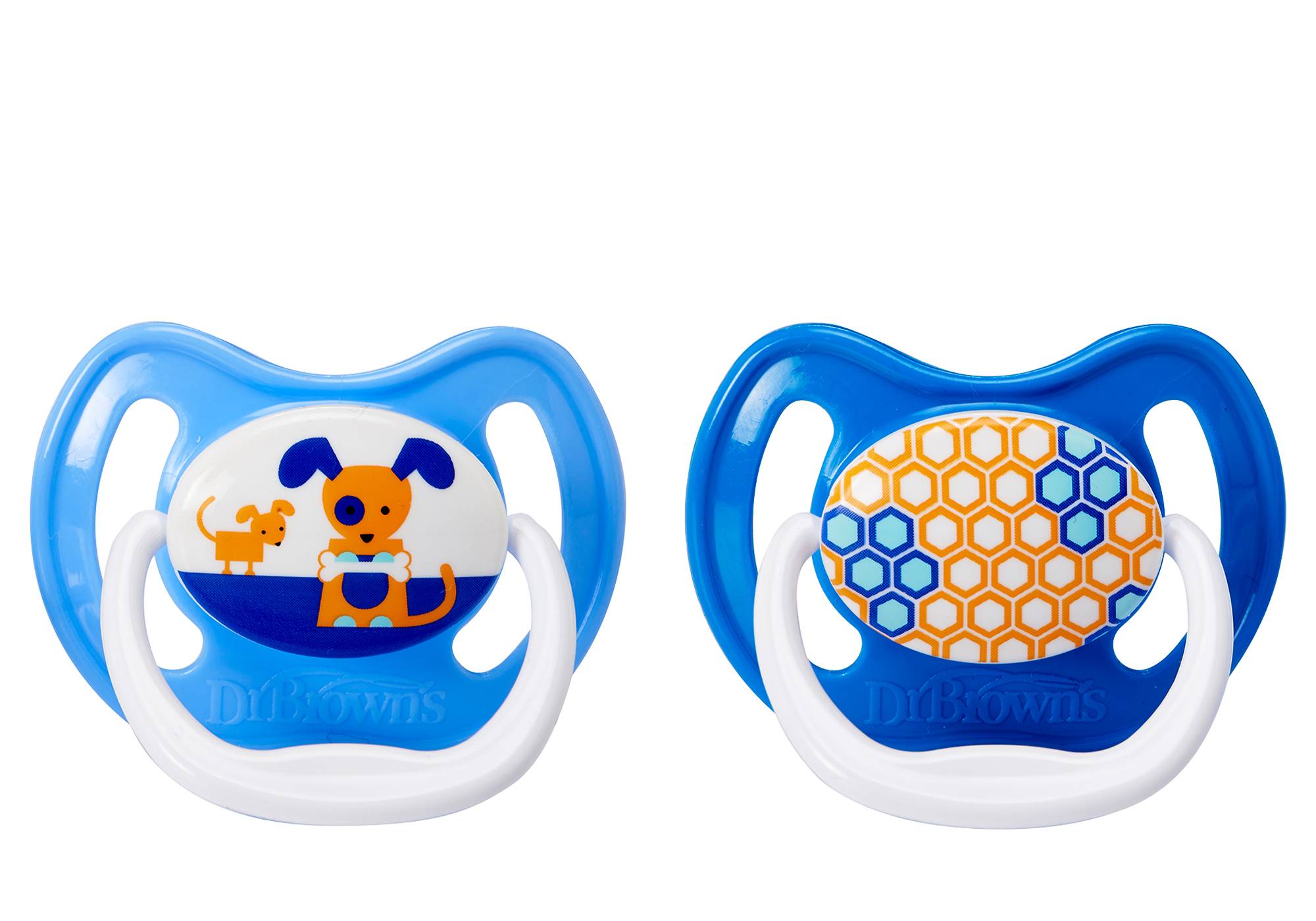 Dr. Brown's PreVent Unique Pacifier Stage 2 (6-12 Months), Assorted ...