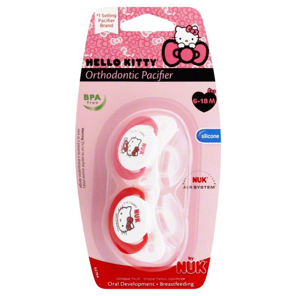 Gerber NUK Orthodontic Hello Kitty Pacifier (6-18 Months) - Shop ...