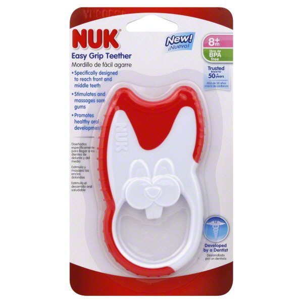 Gerber NUK Easy Grip Teether 8+ Months - Shop Teething at H-E-B