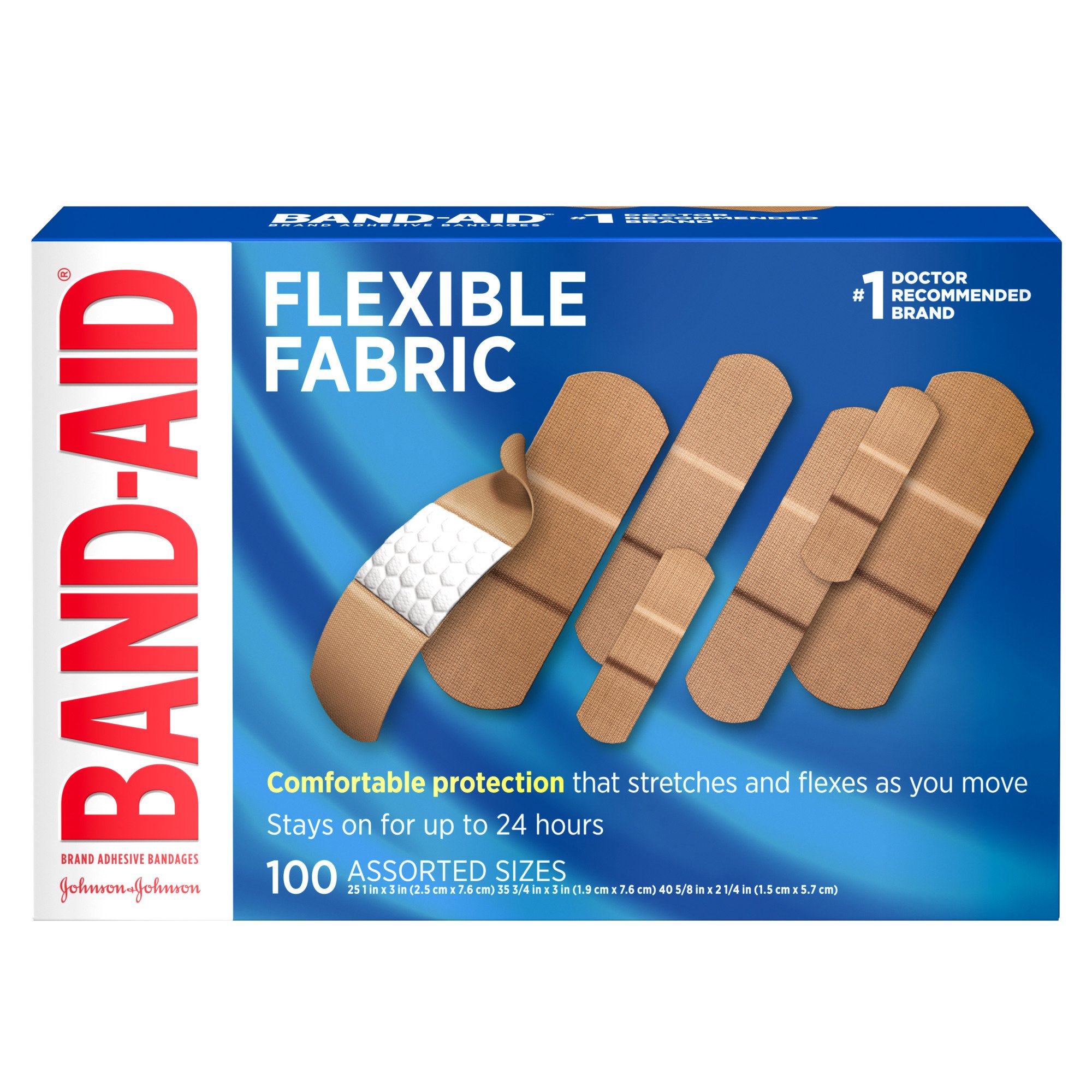 Band-Aid Flexible Fabric Bandages - Assorted Sizes - Shop Bandages ...