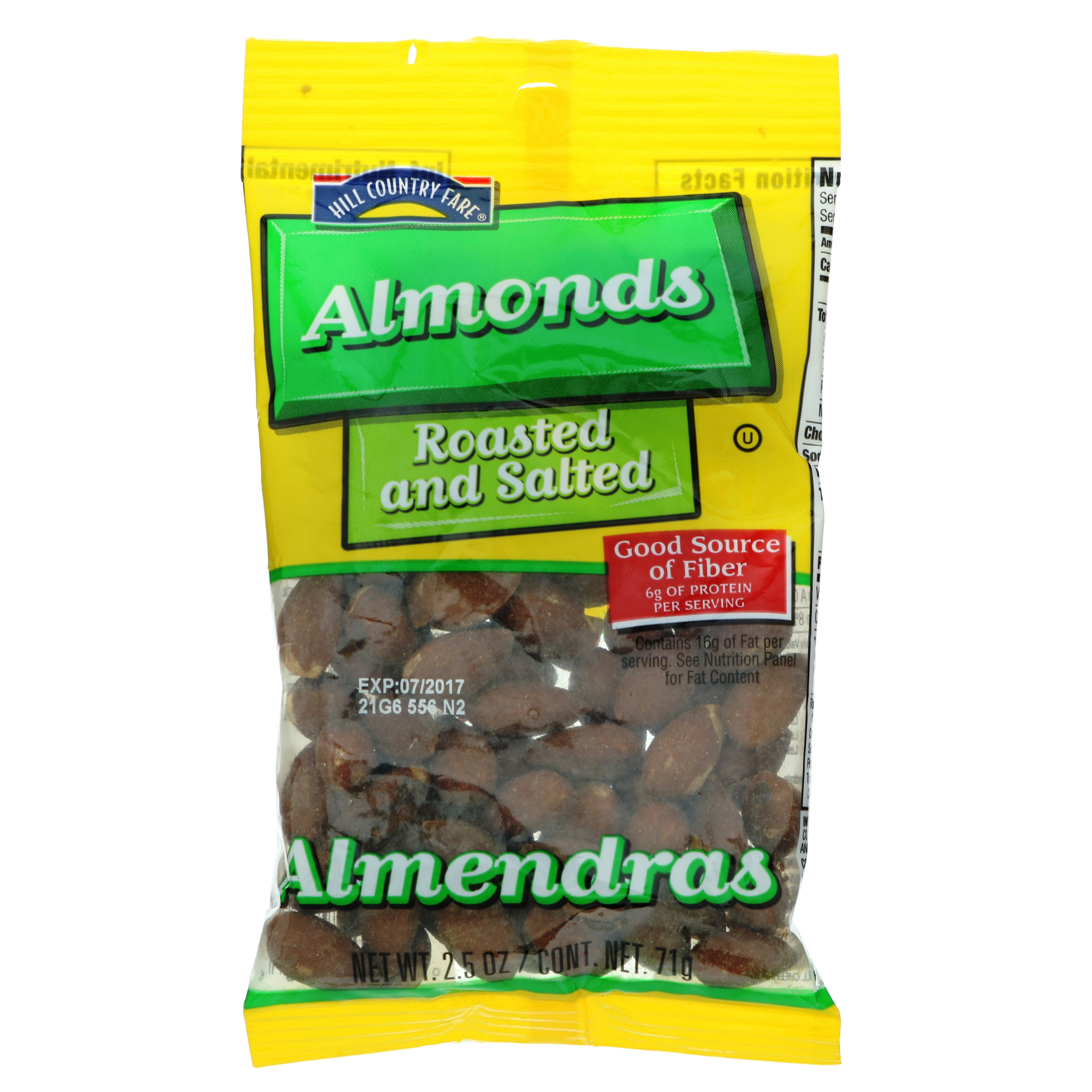 Hill Country Fare Salted Roasted Almonds - Shop Nuts & seeds at H-E-B