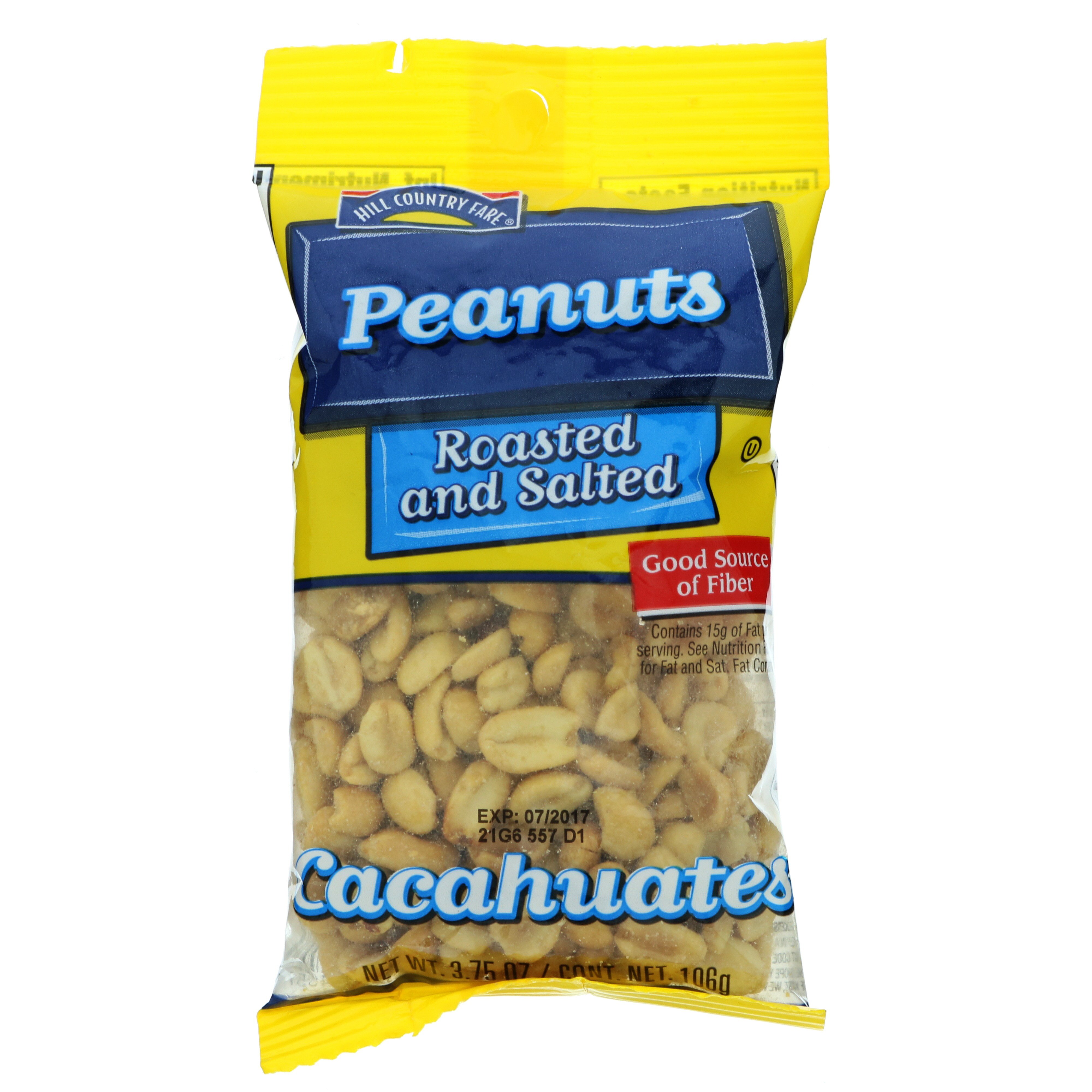 Hill Country Fare Salted Roasted Peanuts - Shop Nuts & seeds at H-E-B