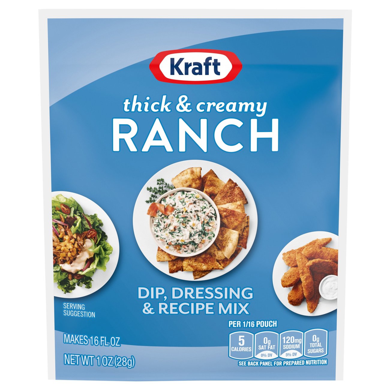 Kraft Thick and Creamy Ranch Anything Recipe Mix - Shop Salad dressings ...