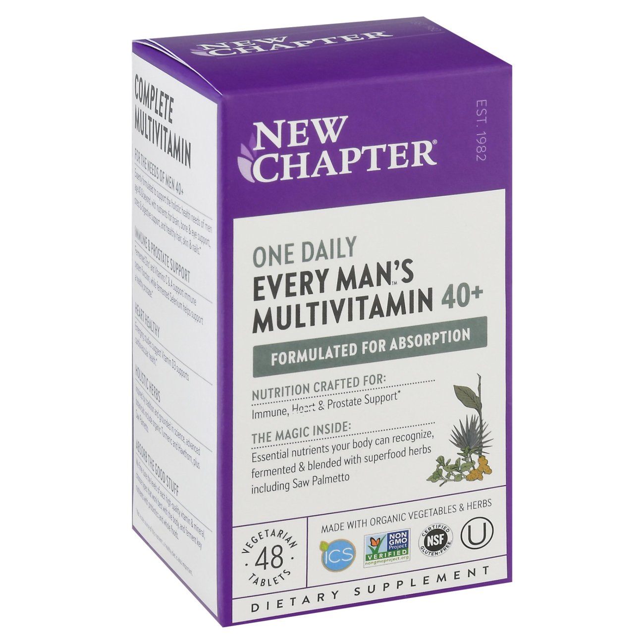 New Chapter Every Man's Every Man One Daily Multivitamin 40+ - Shop ...