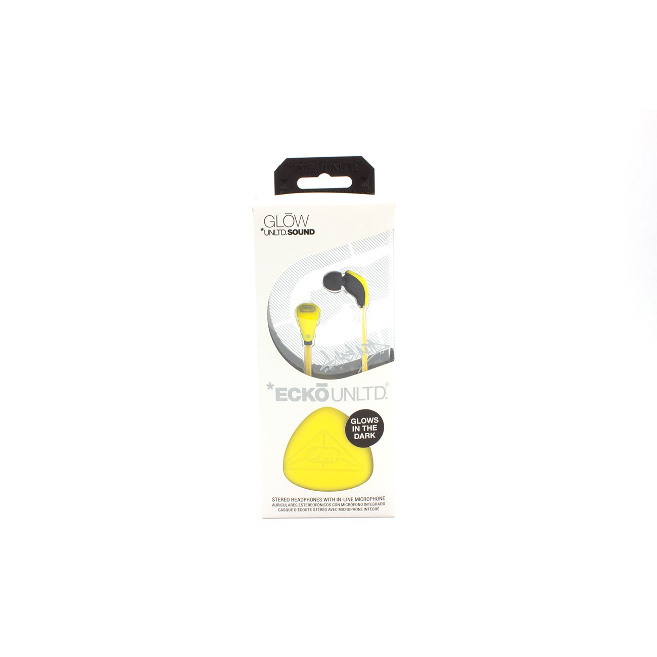 Cellular Innovations Ecko UNLTD Glow Yellow Earbuds With Microphone ...