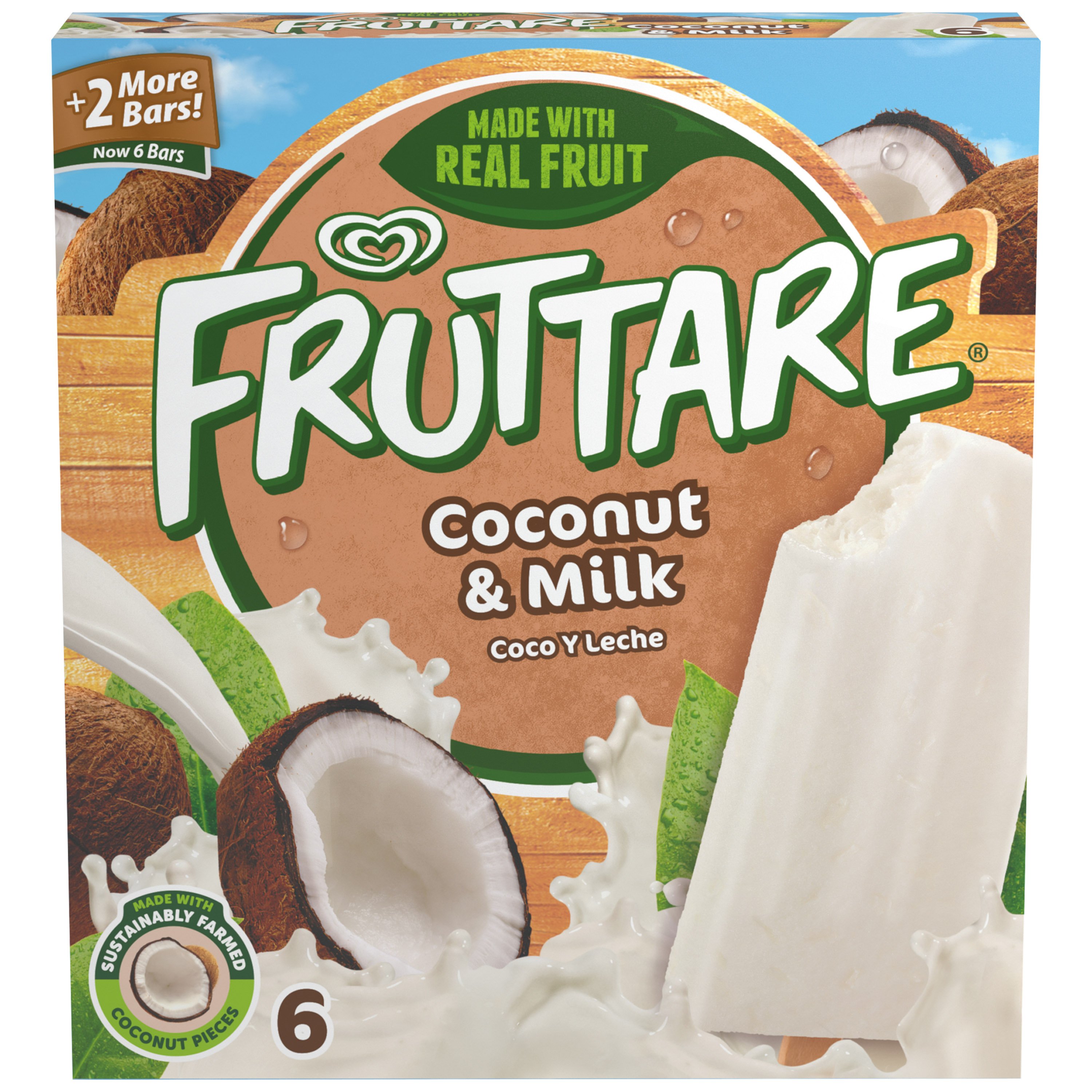 Fruttare Coconut and Milk Frozen Fruit Bars - Shop Ice Cream & Treats ...